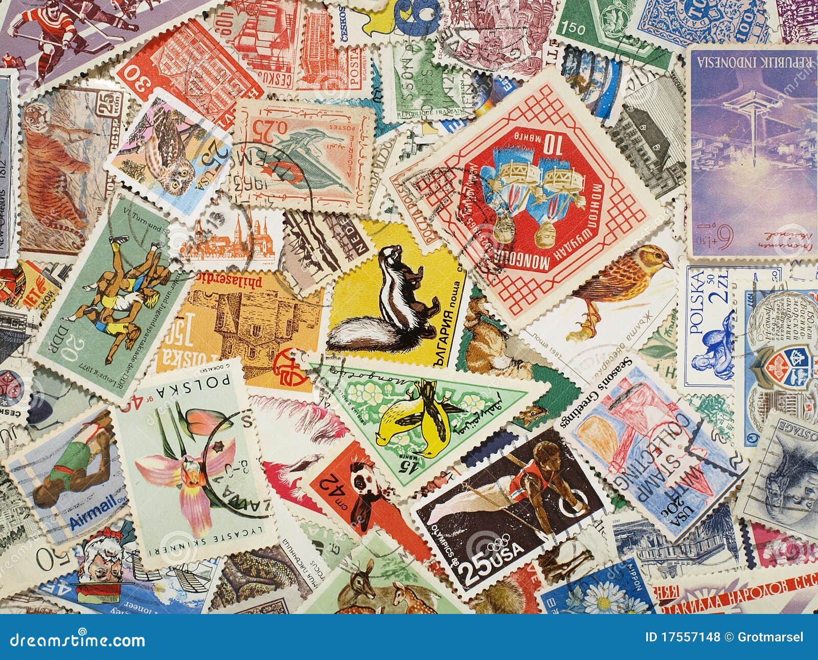 Postage stamps. editorial stock photo. Image of post - 17557148