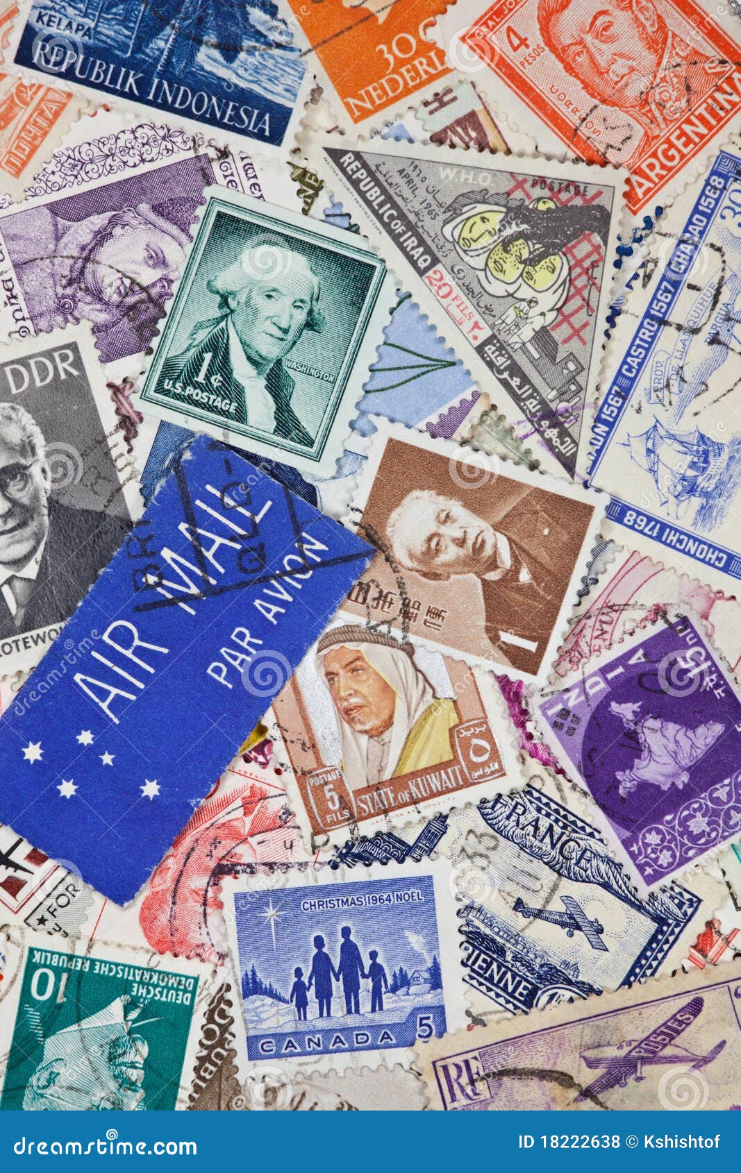 Postage stamps editorial stock photo. Image of collection - 18222638