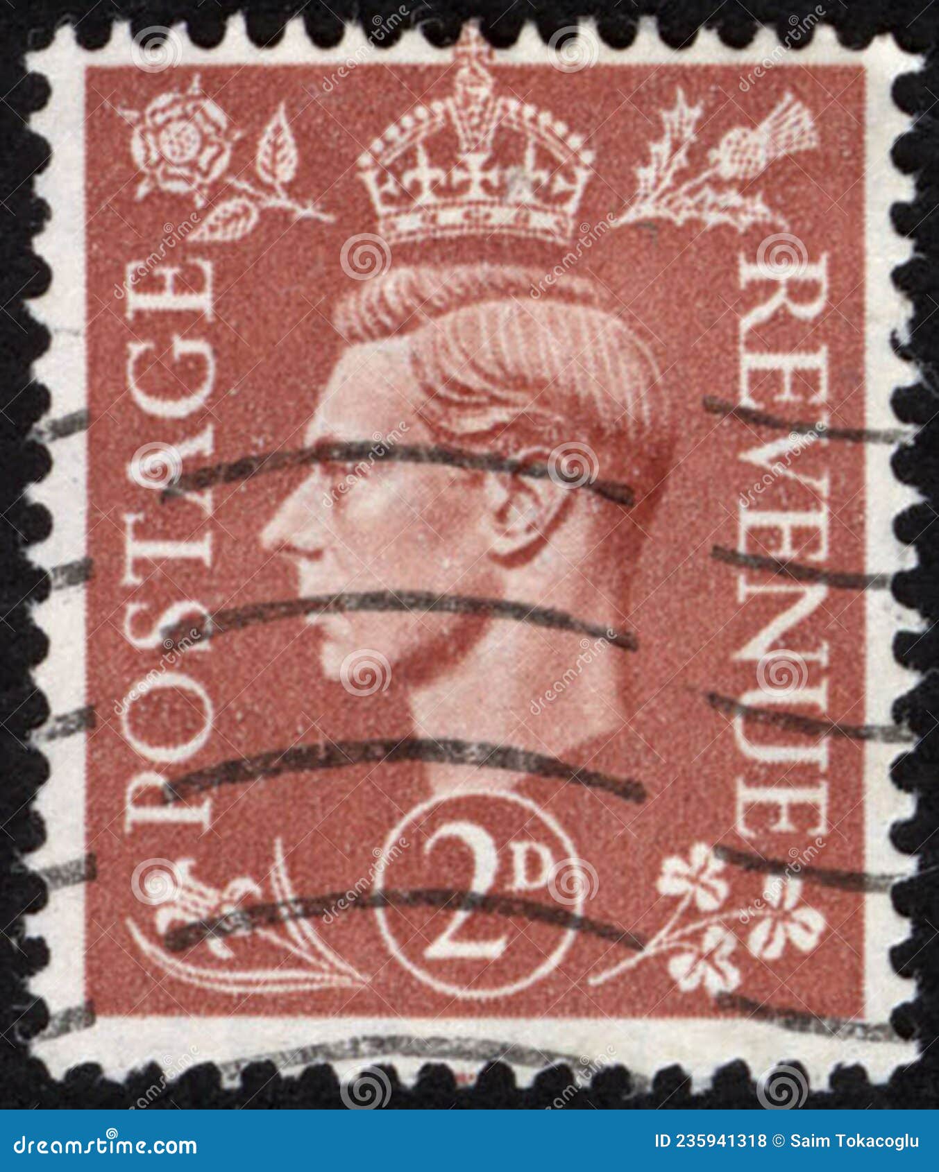 Postage Stamps of the England. Editorial Stock Photo - Image of used ...