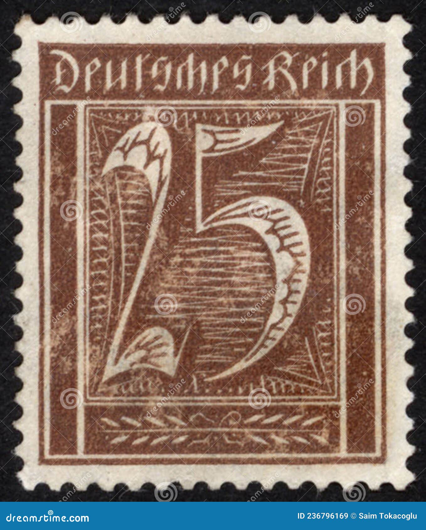 Postage Stamps of the German Empire. Editorial Stock Image - Image of ...