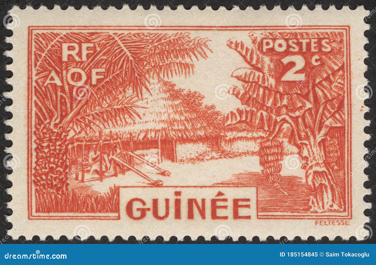 Stamp Printed in the Guinea. Stamp Printed by Guinea Editorial Image ...