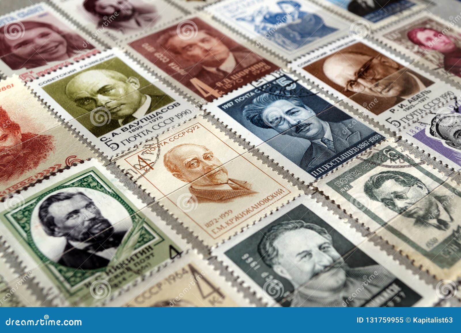 Postage Stamps with the Image of Outstanding Figures of the Soviet ...