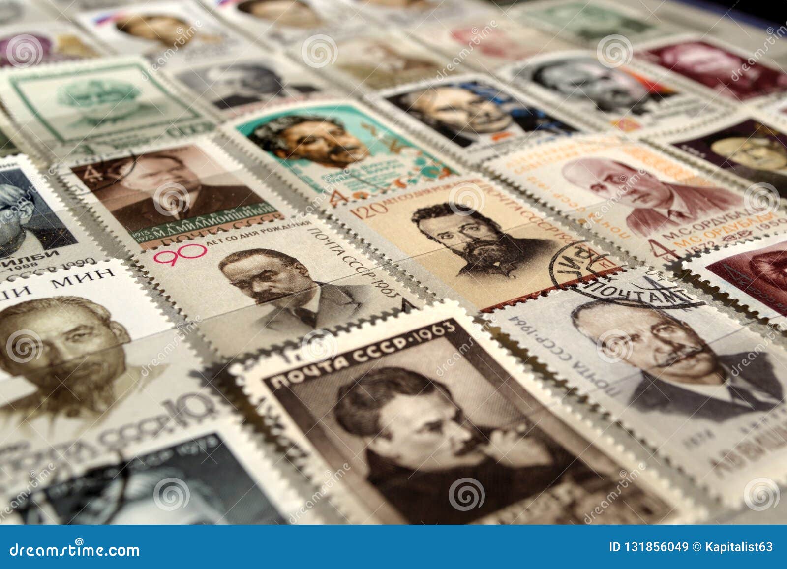Postage Stamps with the Image of Outstanding Figures of Soviet Period ...