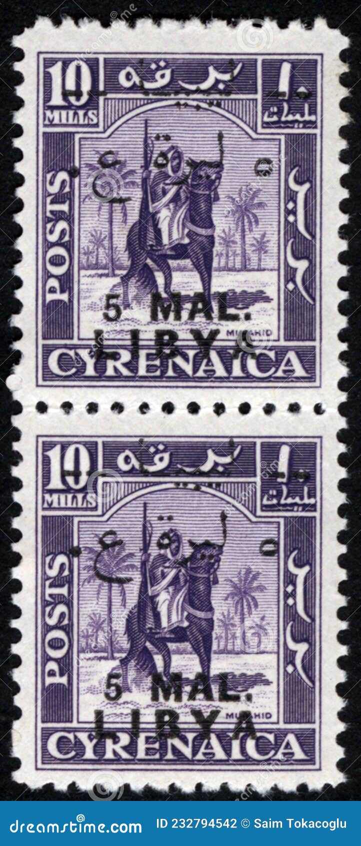 Postage Stamps of the Libya. Editorial Photography - Image of antique ...
