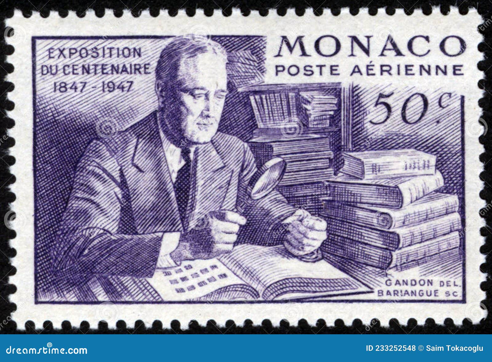Postage Stamps of the Monaco. Editorial Stock Photo - Image of vintage ...
