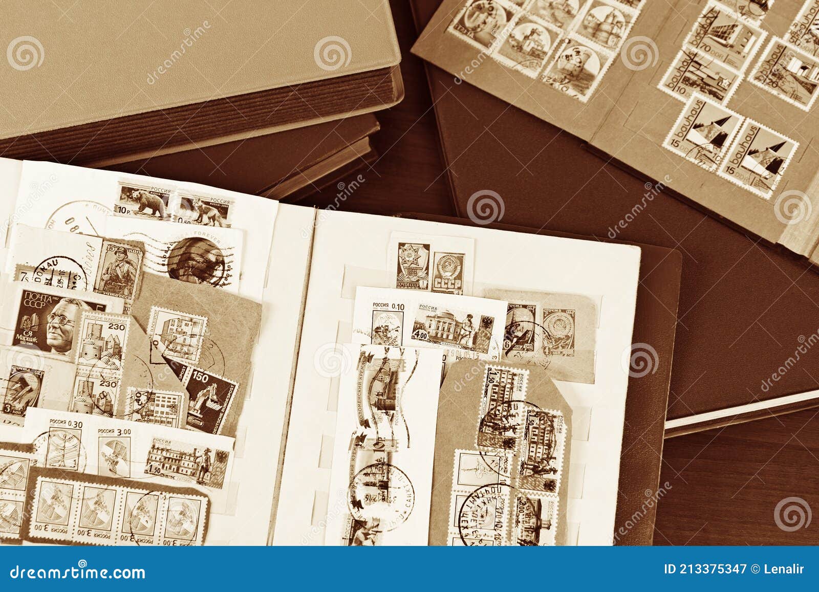 Postage Stamps on Postal Packing Editorial Photography - Image of ...