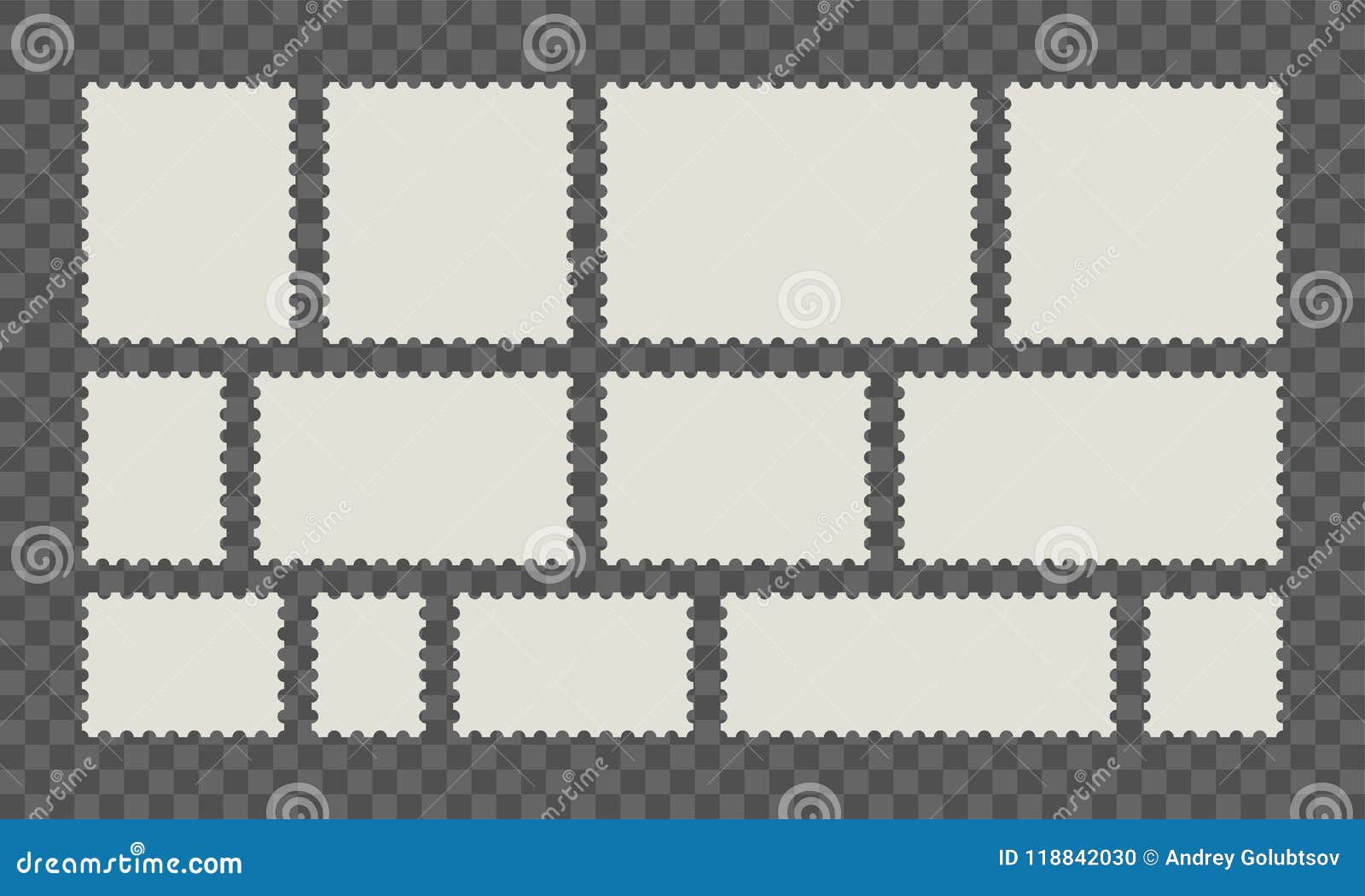 Postage Stamp Vector Post or Postcards Stock Vector - Illustration of ...