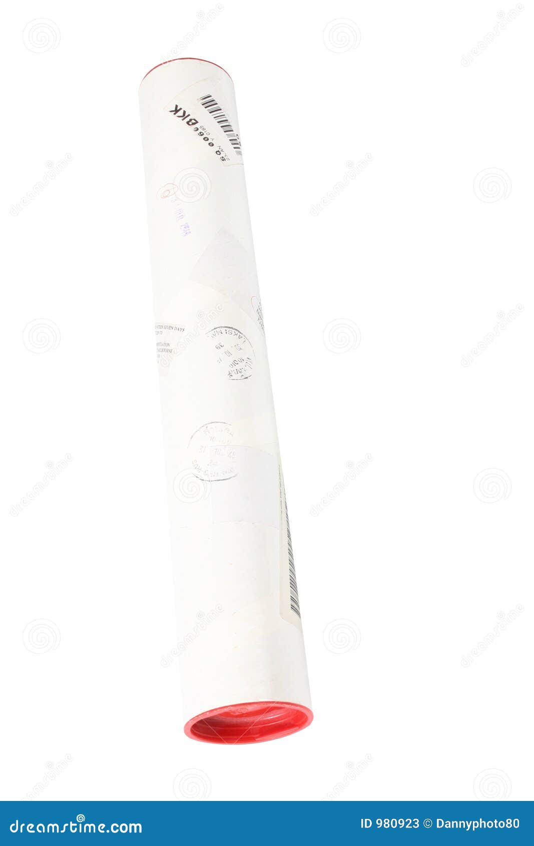 Postage tube stock image. Image of express, registered - 980923