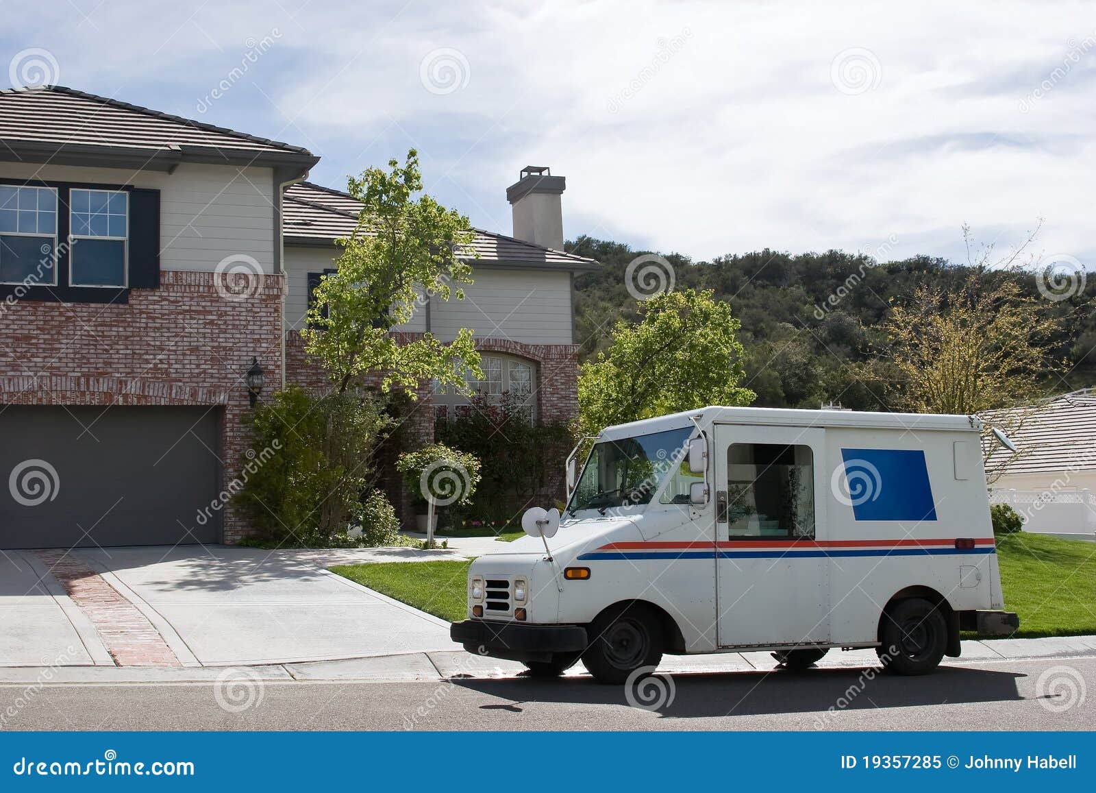 Postal Car stock image. Image of occupation, postage - 19357285