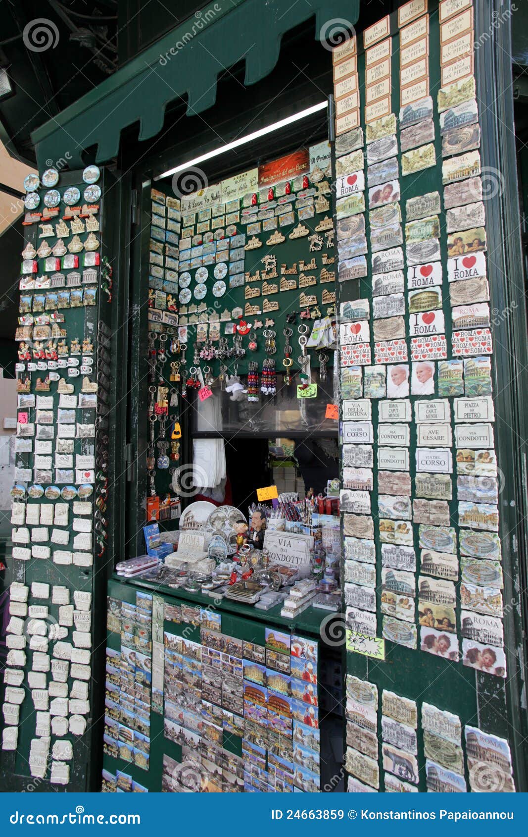 Postal Cards Stand in Italy Editorial Stock Image - Image of postal ...