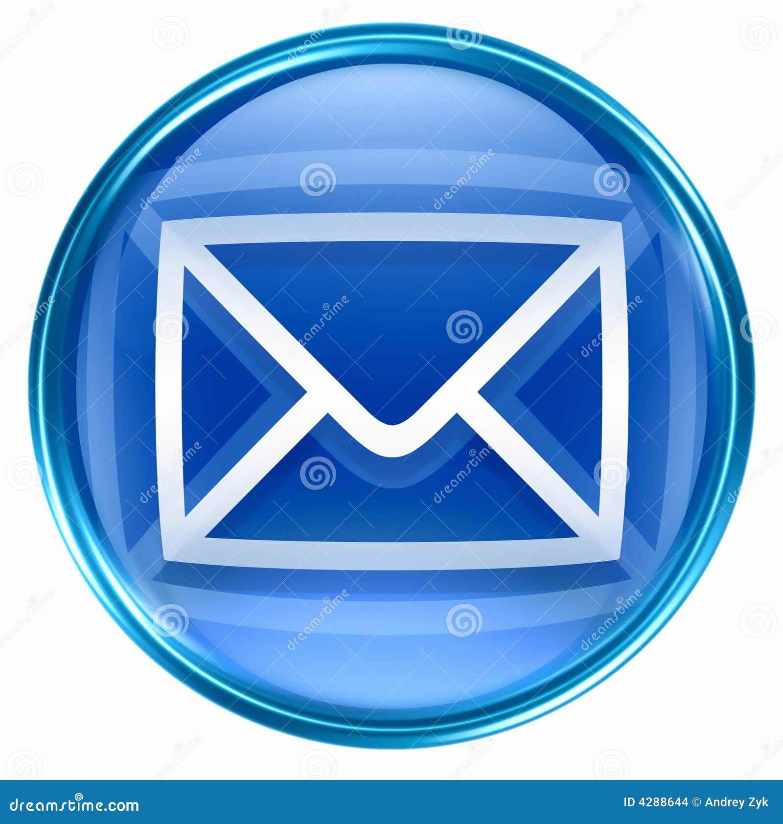 Postal envelope blue stock illustration. Illustration of email - 4288644