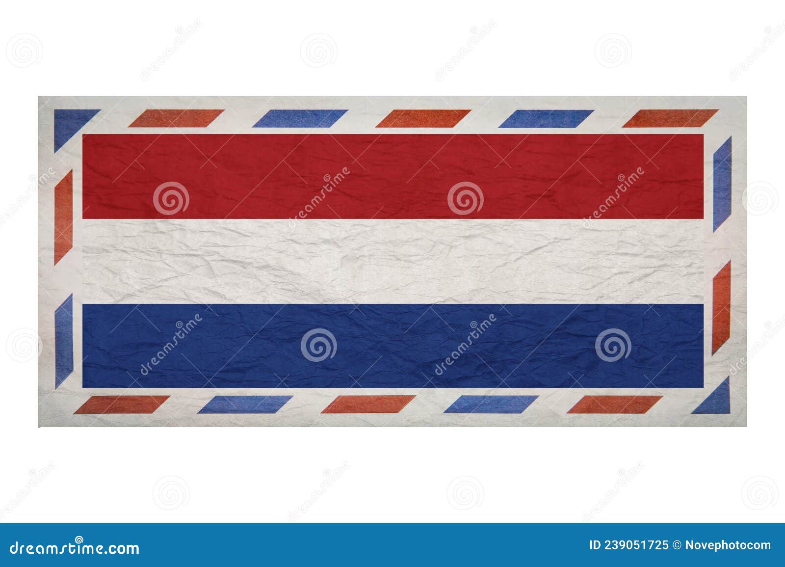 Postal Envelope. Envelope with the Image Flag of Netherlands ...