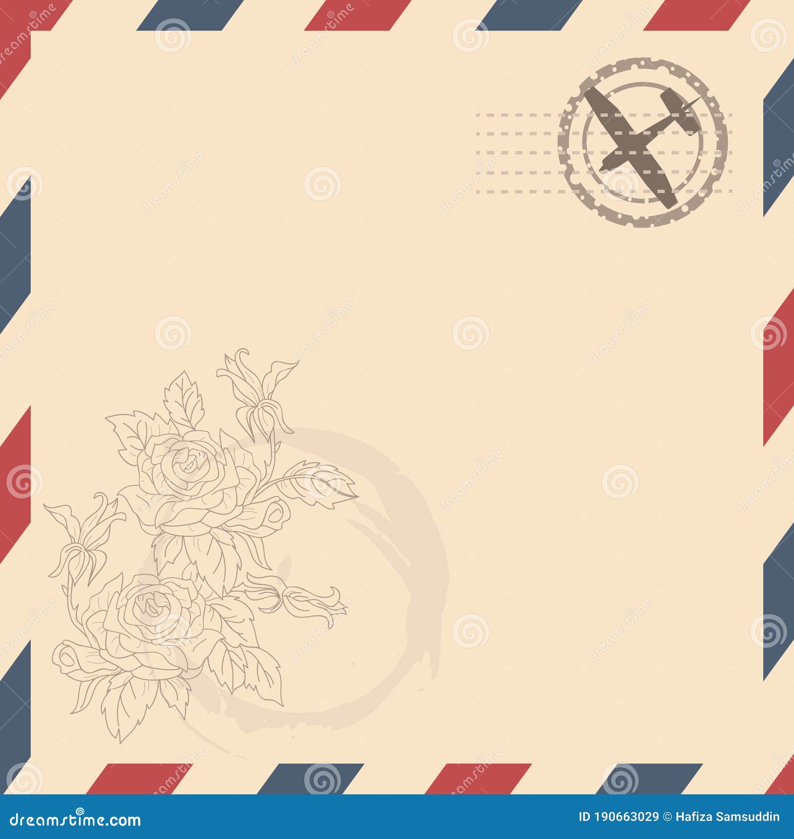 Postal Frames. Vector Illustration Decorative Design Stock Vector ...
