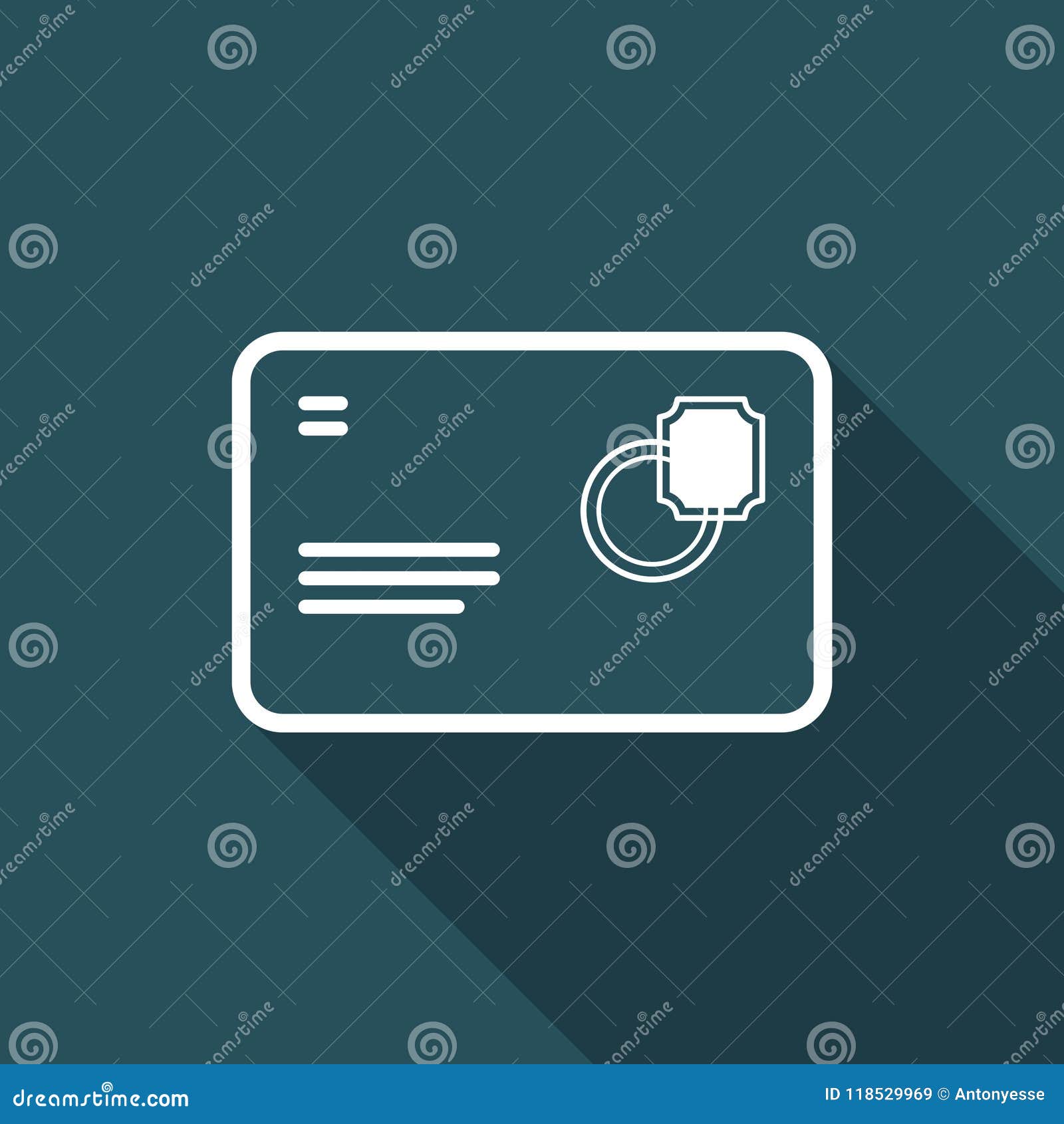 Postal icon stock vector. Illustration of delivery, address - 118529969