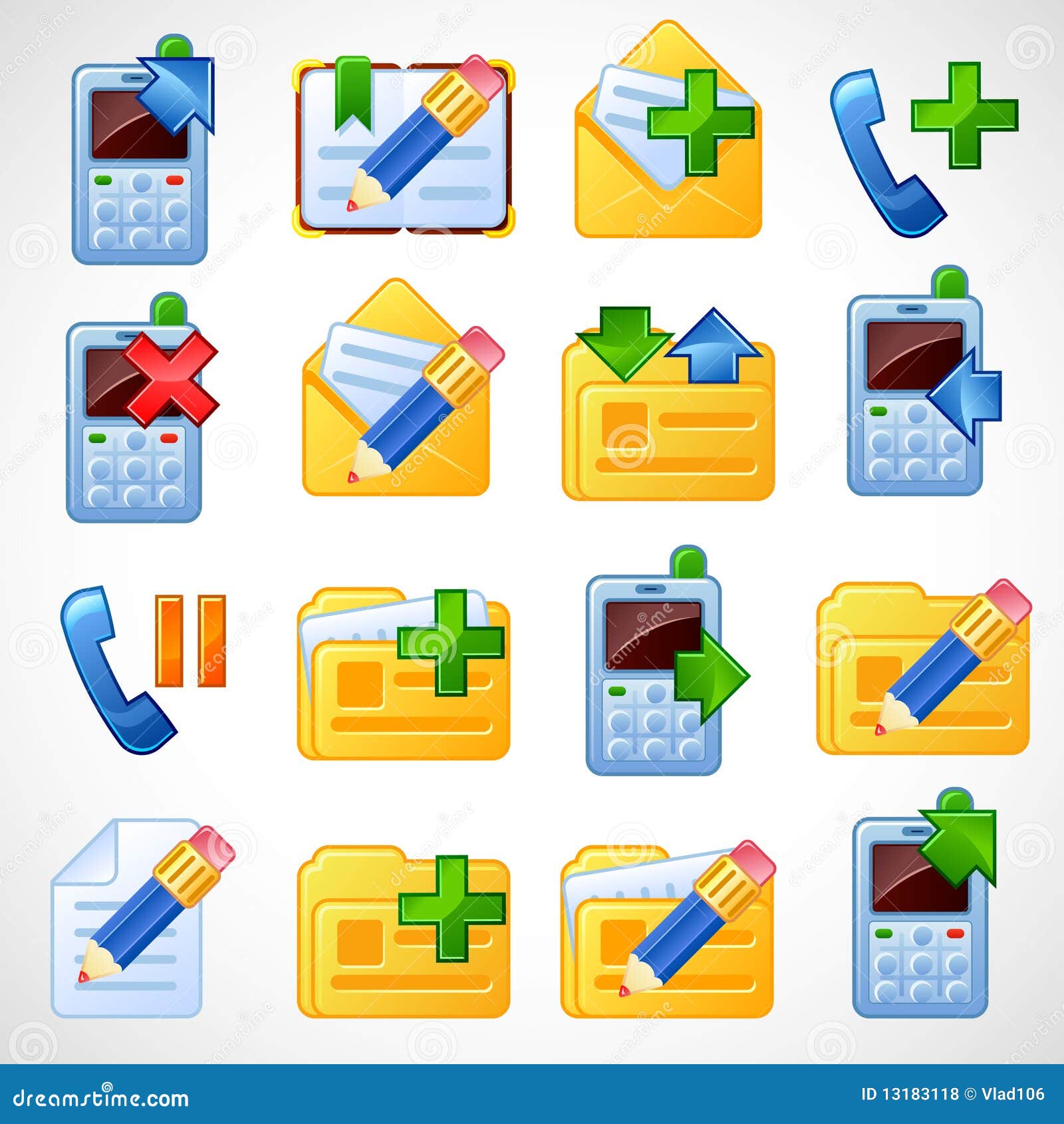 Postal icons. Set2 stock vector. Illustration of element - 13183118