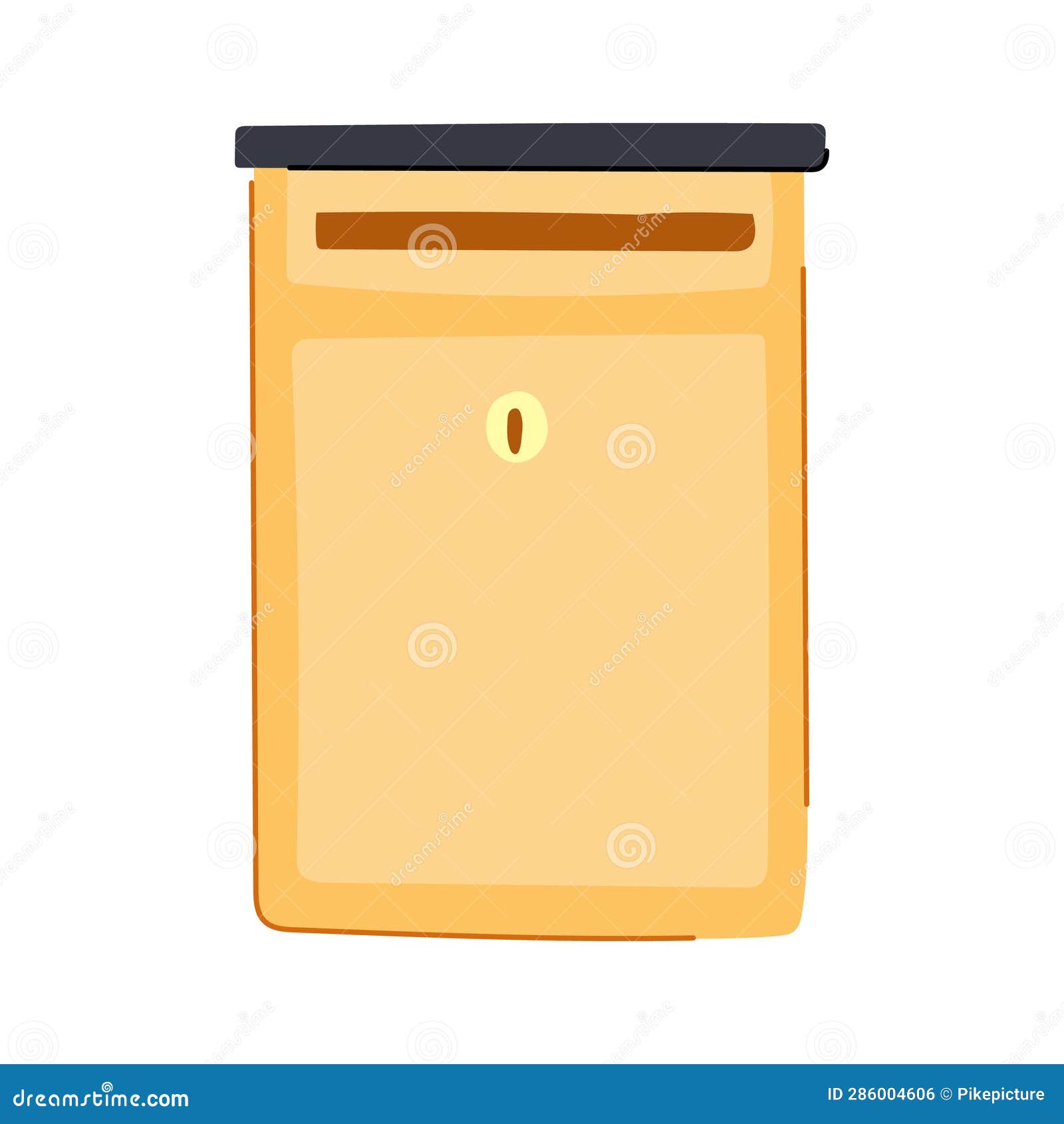 Postal Mailbox Mail Cartoon Vector Illustration Stock Vector ...