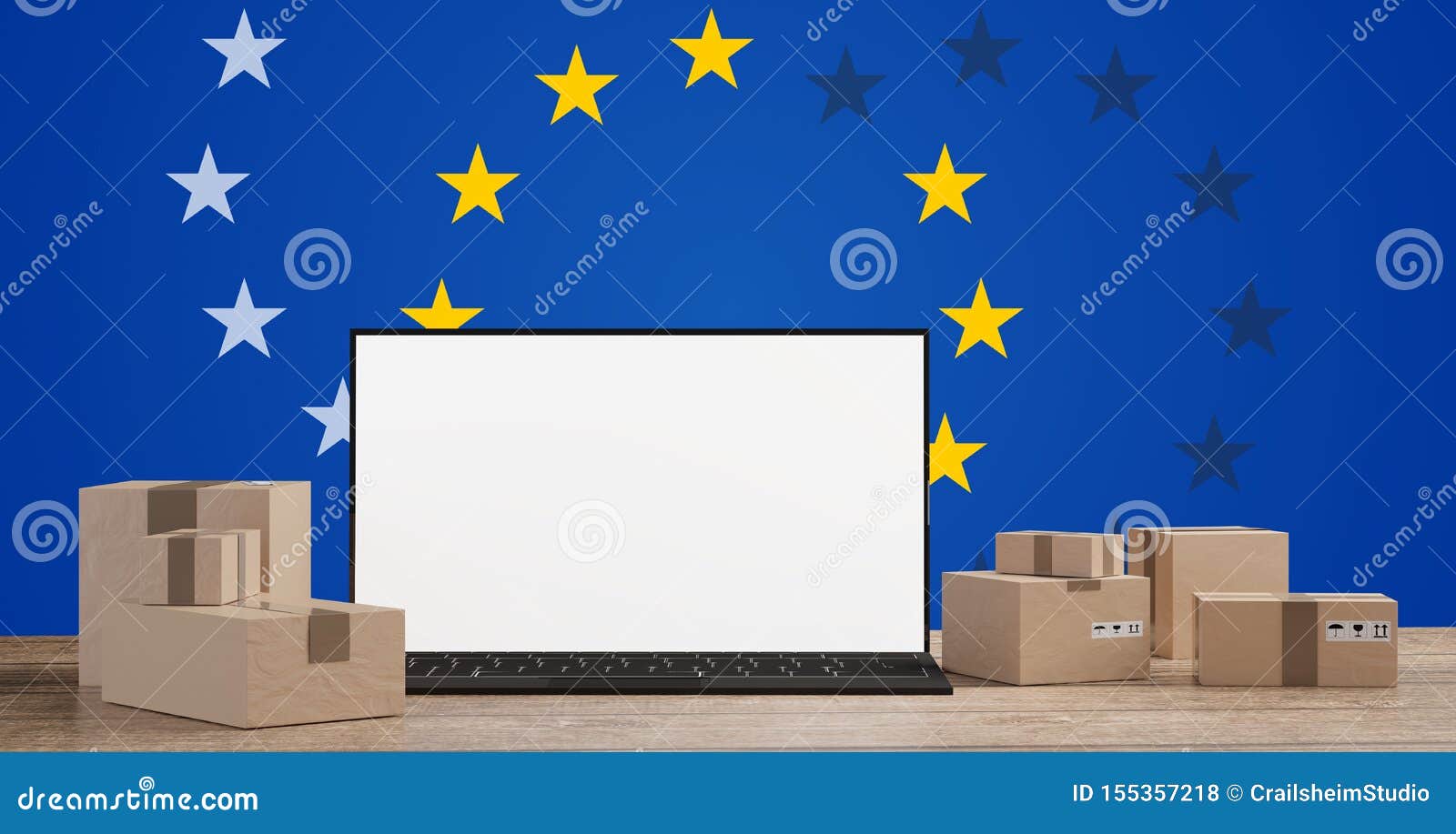 Abstract Europe Continent Map Black Silhouette Outline Isolated On ...