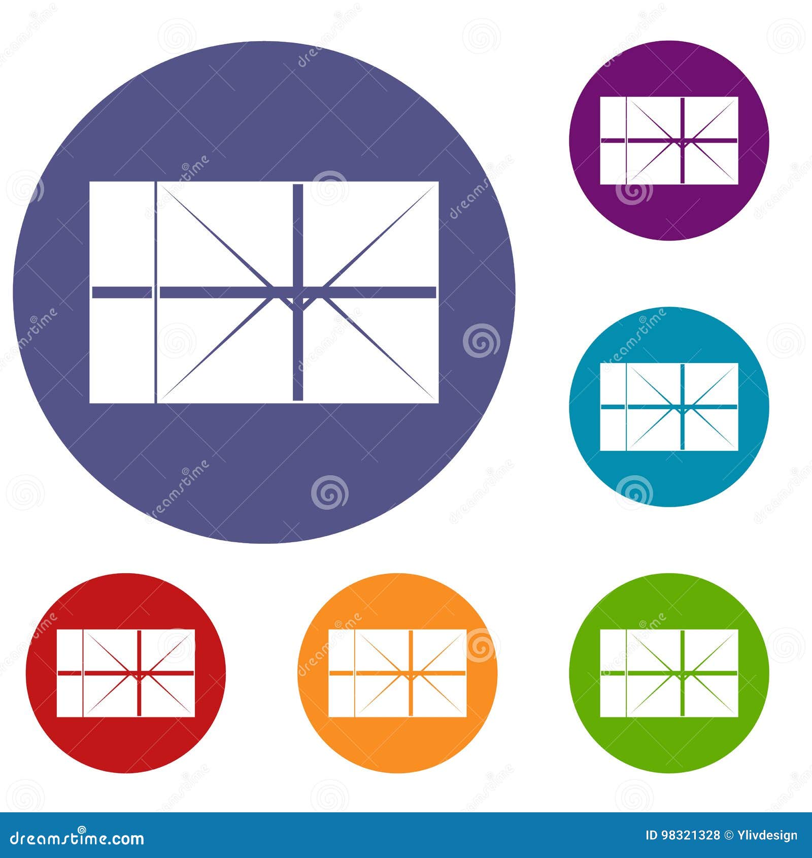 Postal parcel icons set stock vector. Illustration of package - 98321328