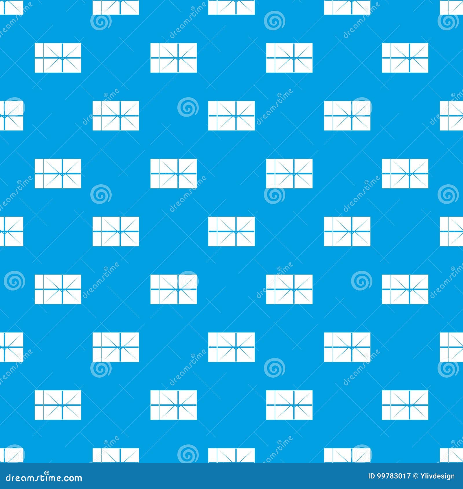 Postal Parcel Pattern Seamless Blue Stock Vector - Illustration of ...