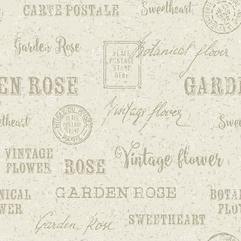 Postal Seamless background stock vector. Illustration of graphic - 64938972