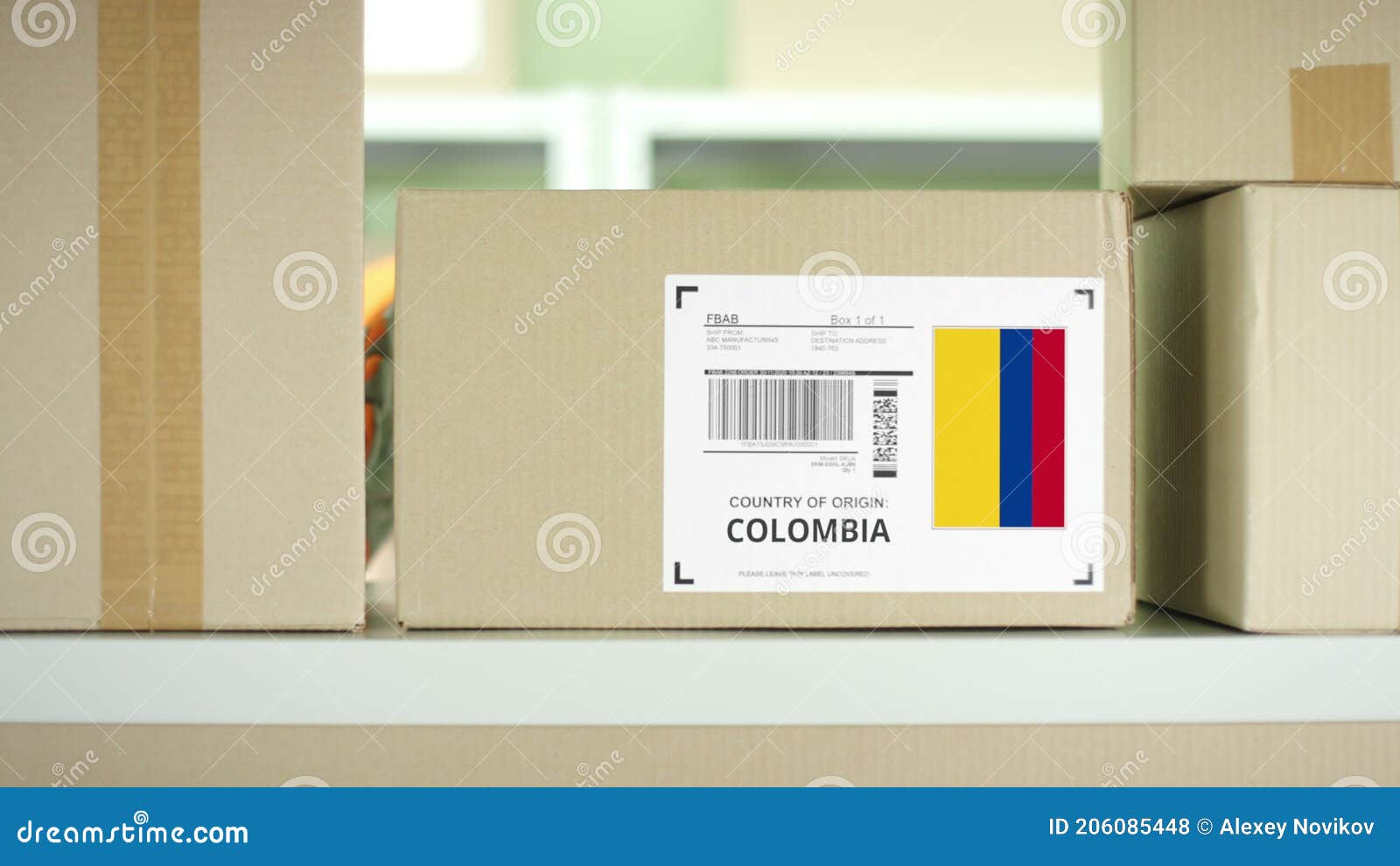 Postal Service Box from Colombia Stock Photo - Image of colombia ...