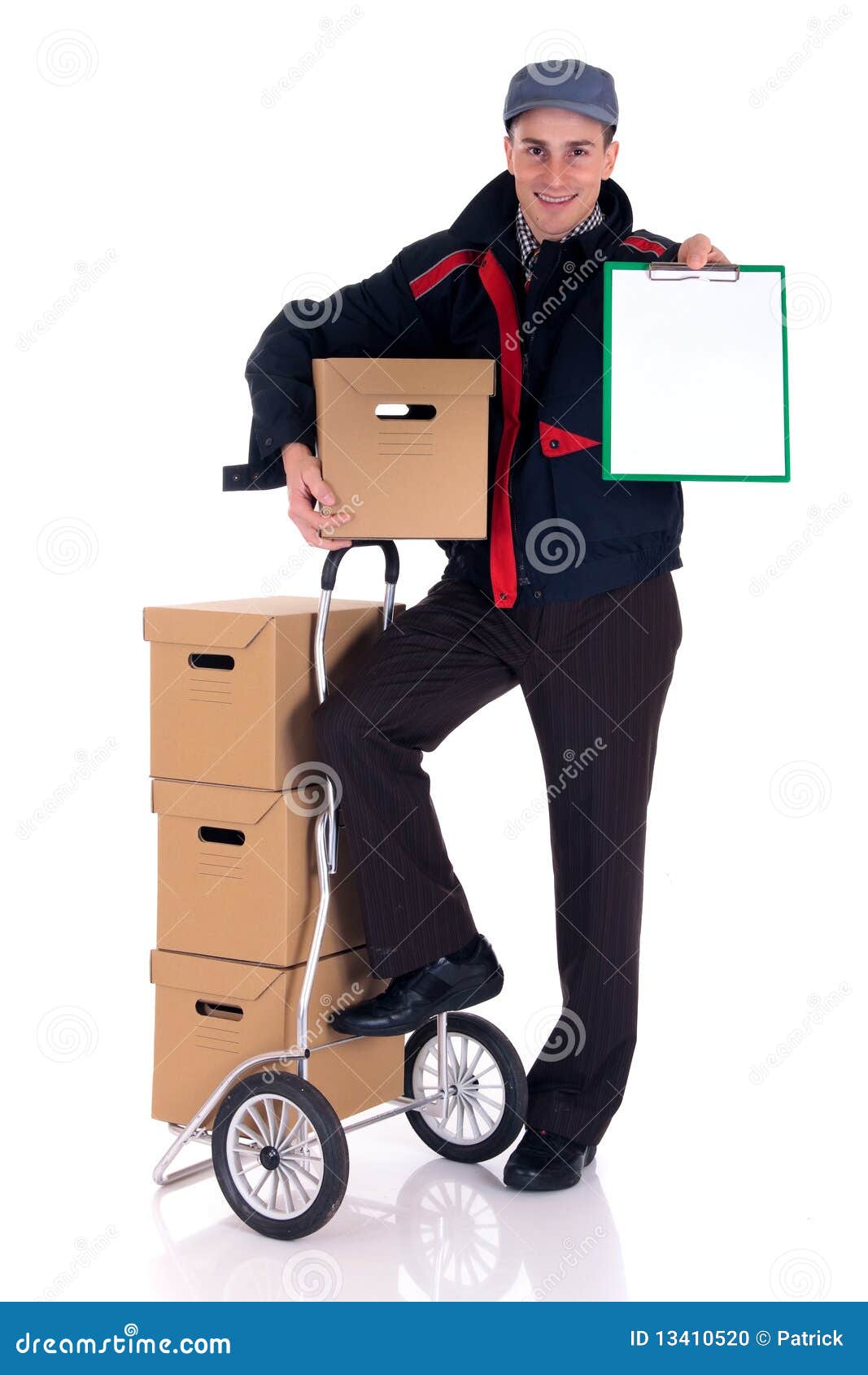 Postal service delivery stock photo. Image of handsome - 13410520