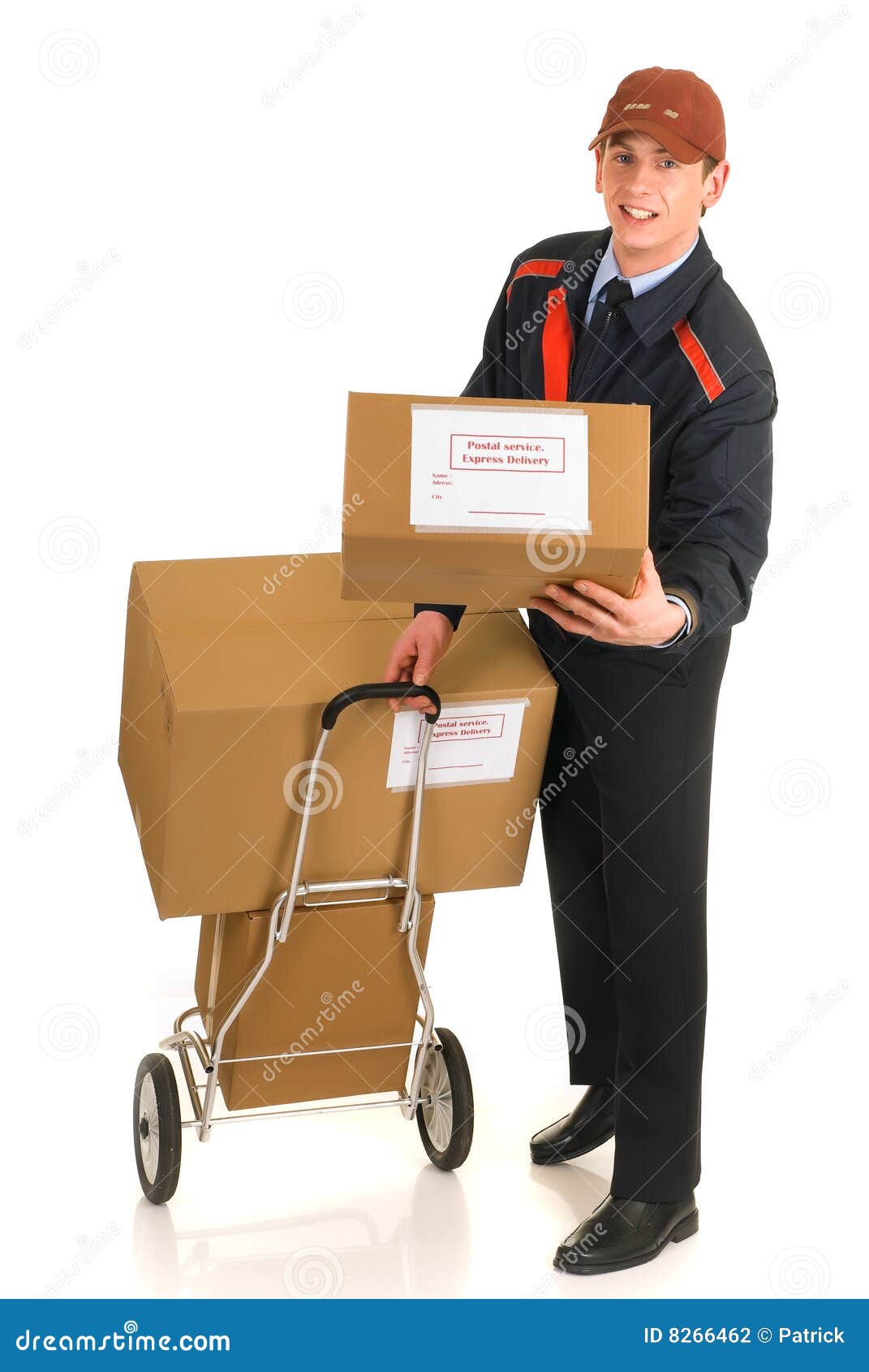 Postal service delivery stock photo. Image of caucasian - 8266462