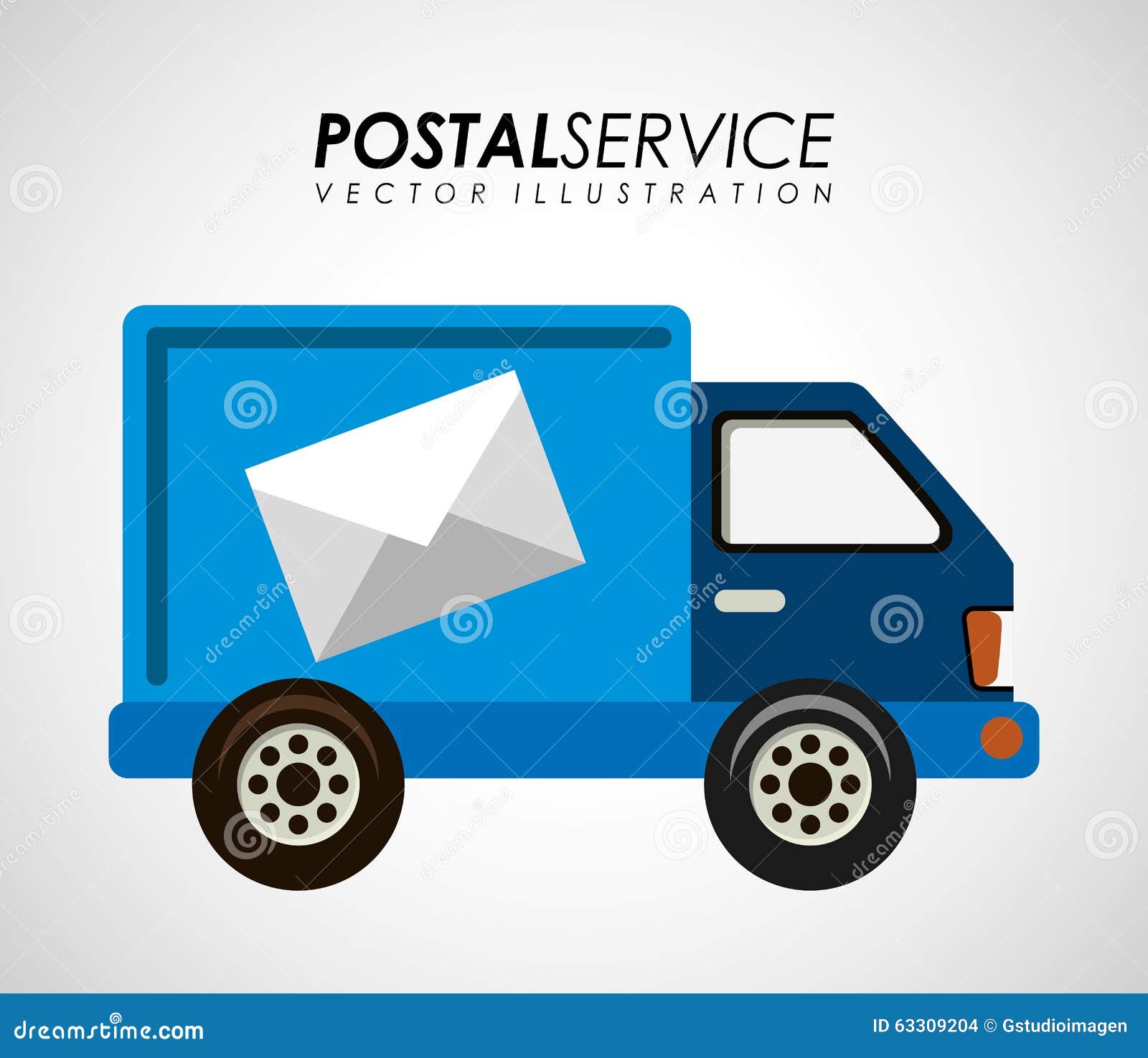 Postal service design stock vector. Illustration of mail - 63309204