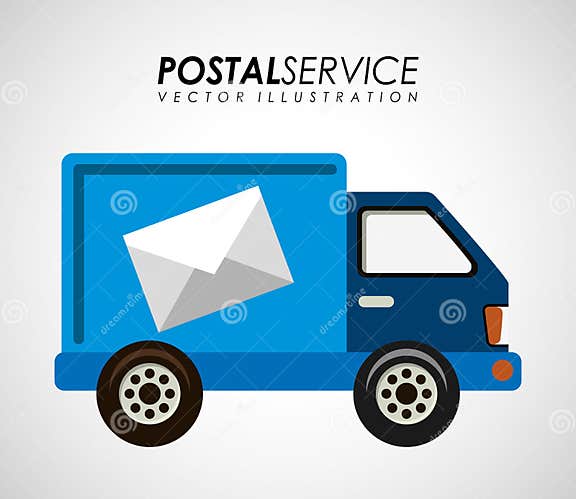 Postal service design stock vector. Illustration of mail - 63309204