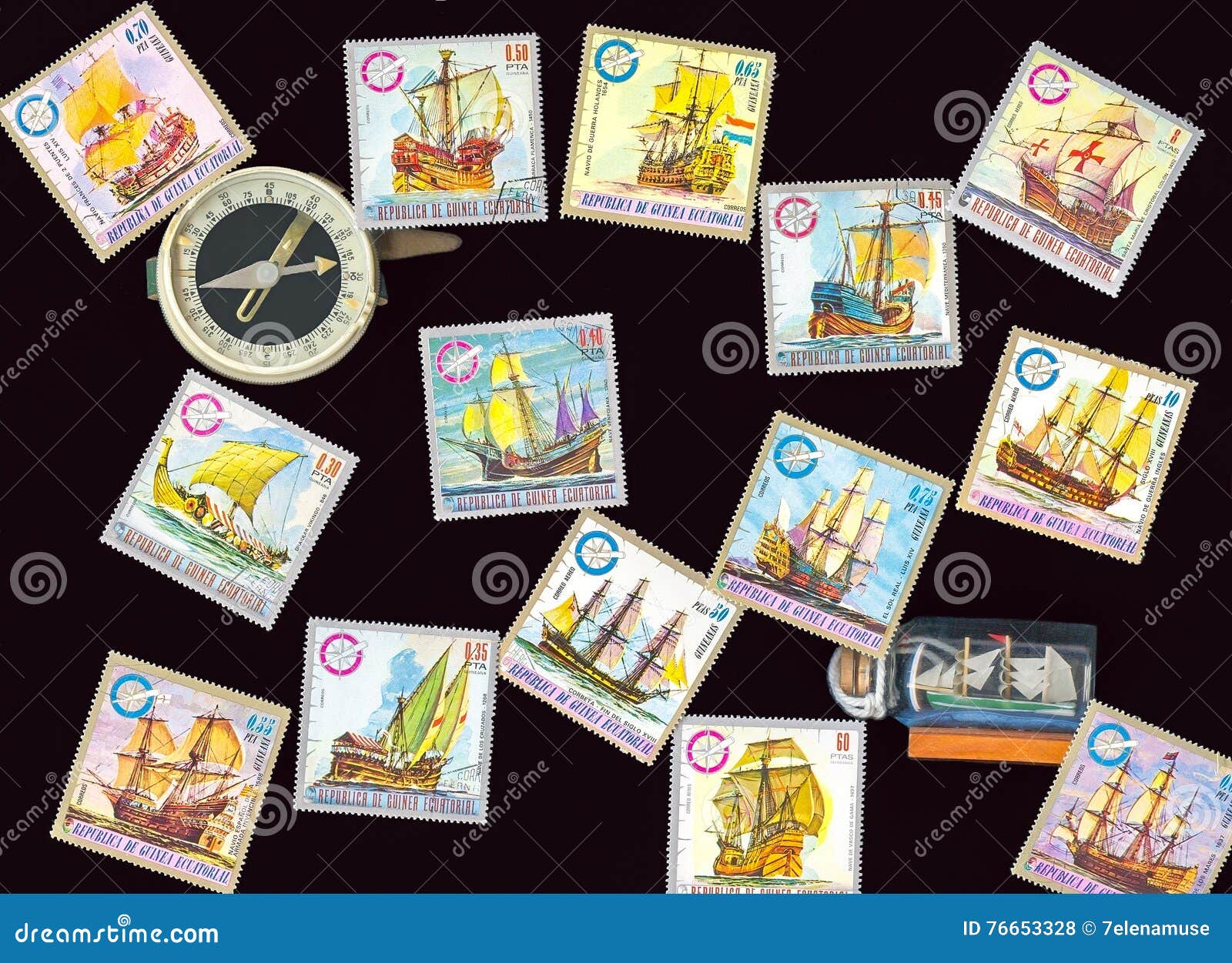 Old Postal Stamps Collection Editorial Image | CartoonDealer.com #220753200