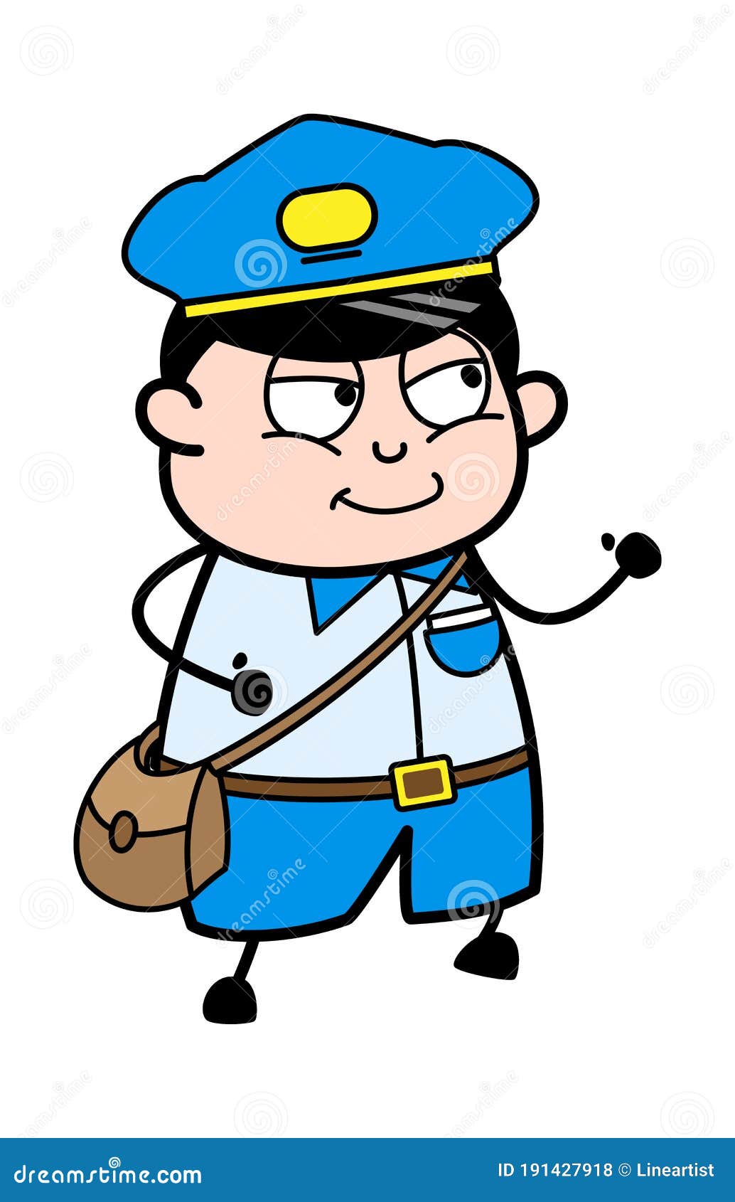 Postal Worker Cartoon Challenging To Fight Stock Illustration ...