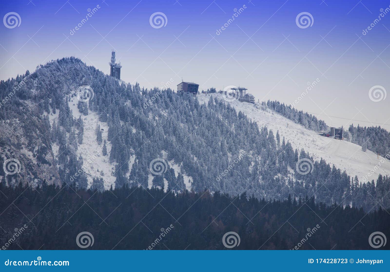 Postavaru Mountain and Ski Resort Stock Image - Image of travel ...