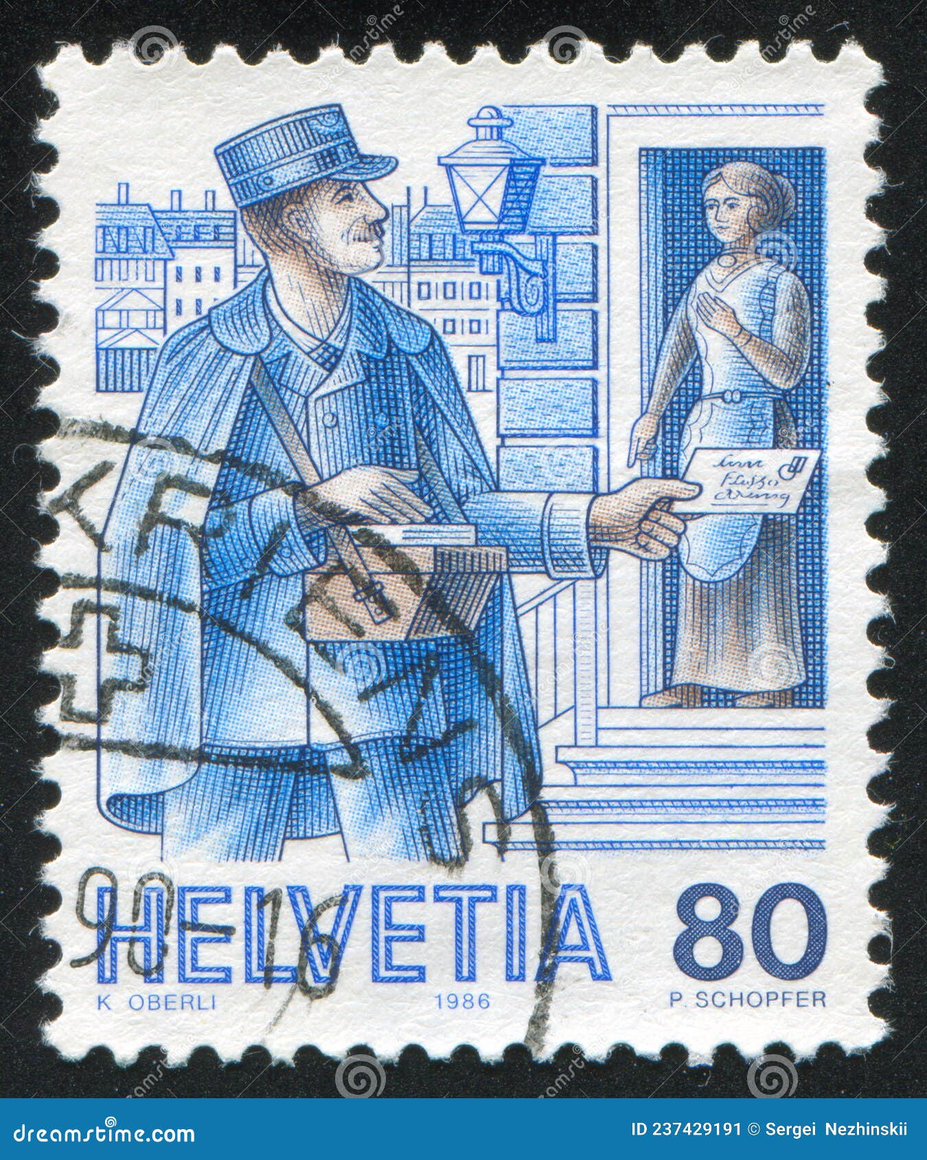 Postbote redaktionelles foto. Bild von papier, beutel - 237429191