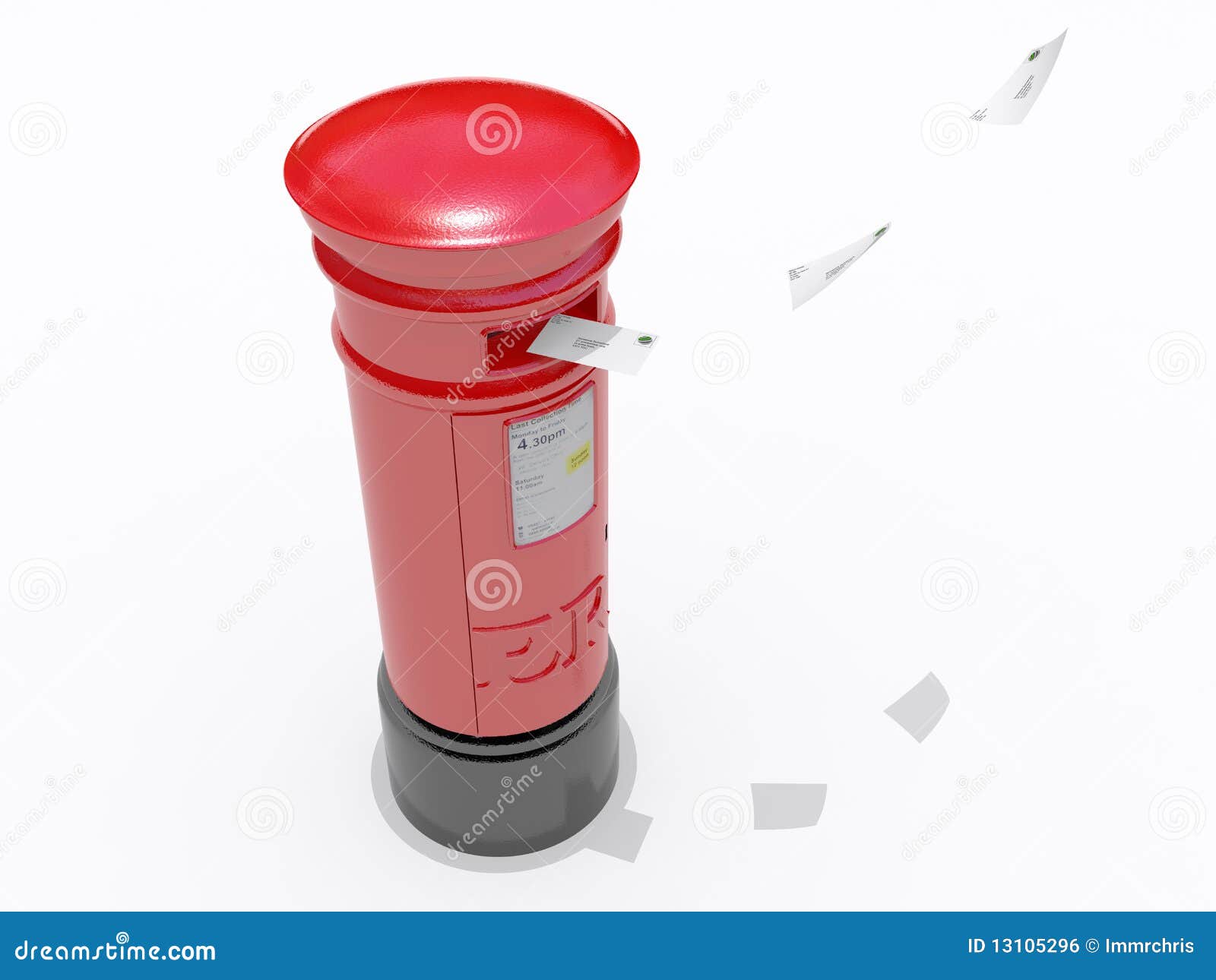 Postbox stock illustration. Illustration of post, letters - 13105296