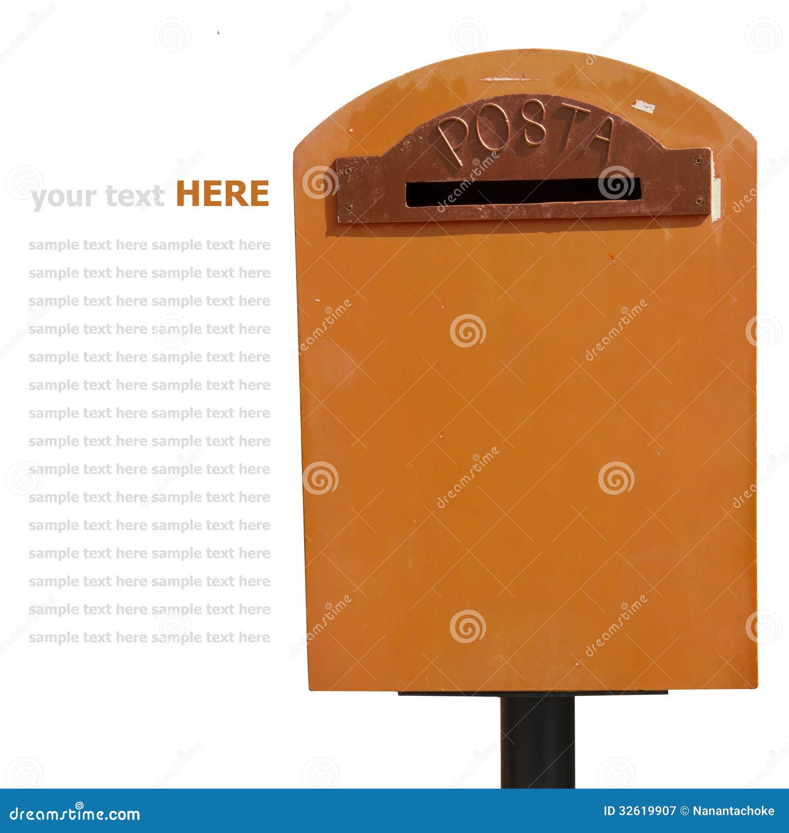 Postbox stock image. Image of postcard, mailbox, envelope - 32619907
