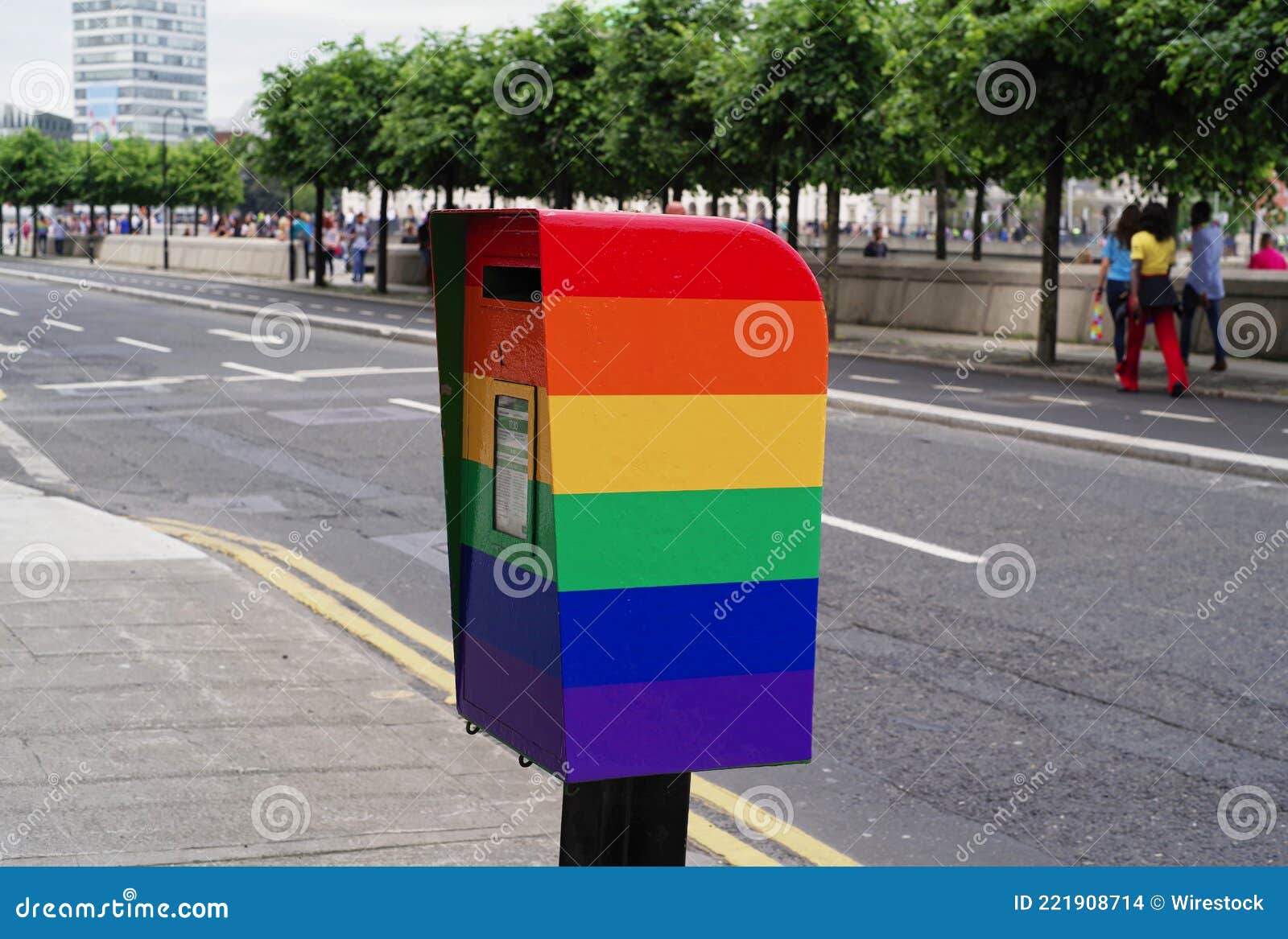 Rainbow Postbox during Dublin Pride Editorial Stock Image - Image of ...