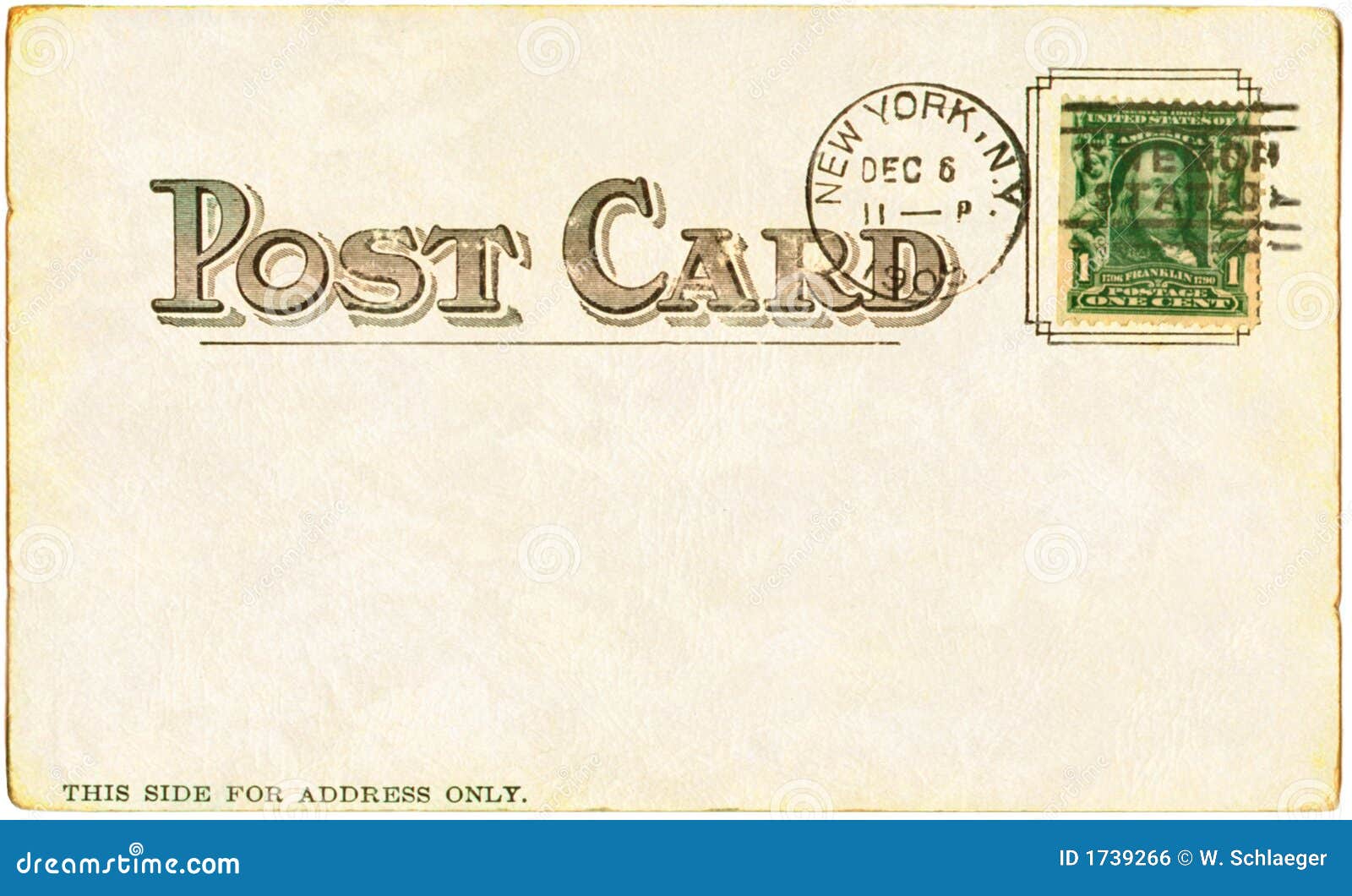 Postcard - 1905 stock photo. Image of message, retro, scrapbook - 1739266