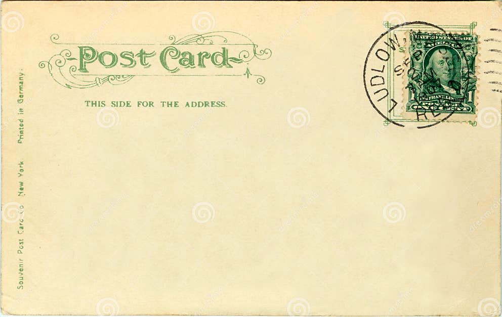 Postcard - 1907 editorial stock photo. Image of collection - 1651598