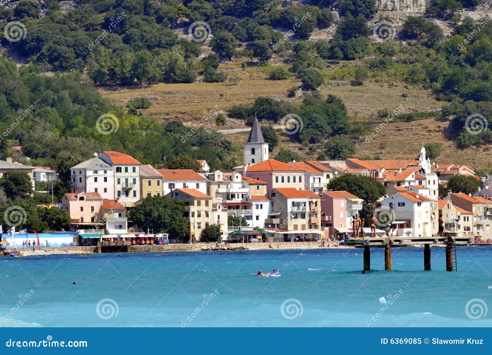 Postcard from Croatia stock image. Image of architecture - 6369085