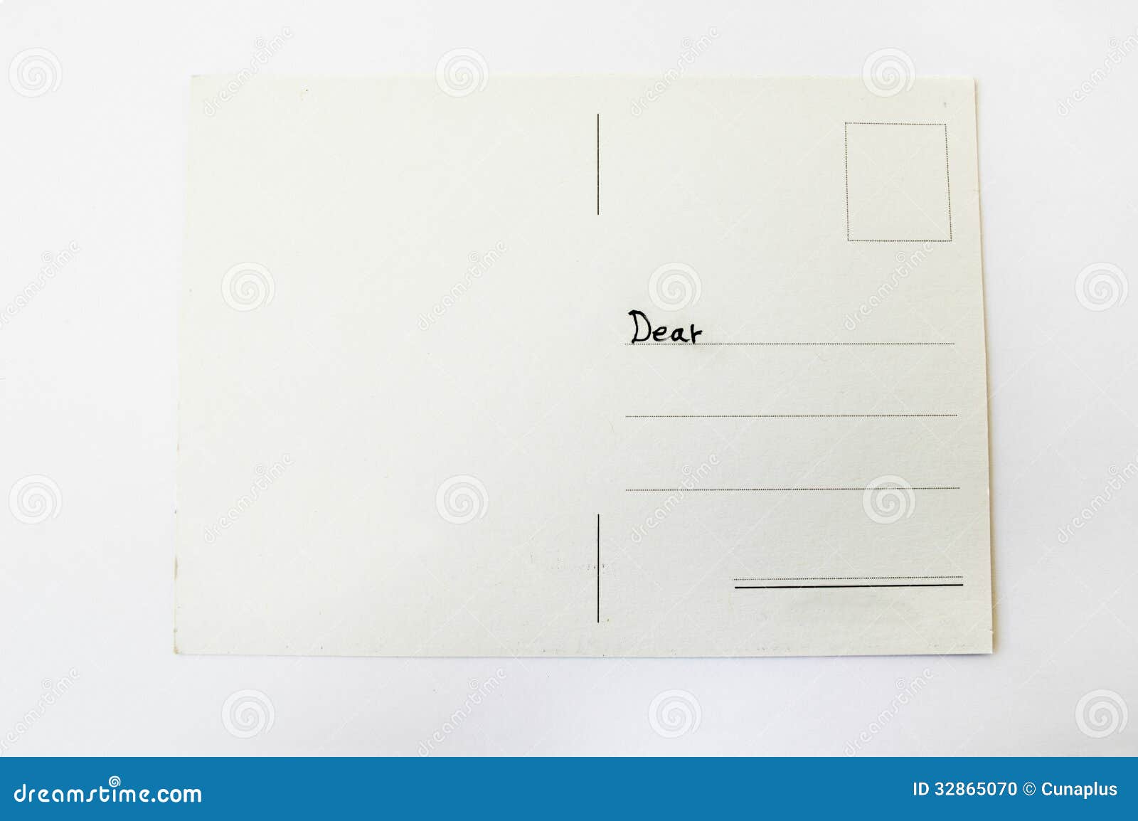 Postcard and dear stock photo. Image of antique, messenger - 32865070