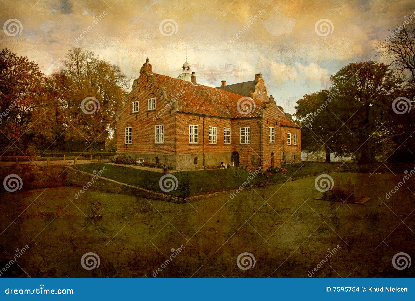 Postcard from Denmark stock photo. Image of postcard, brown - 7595754