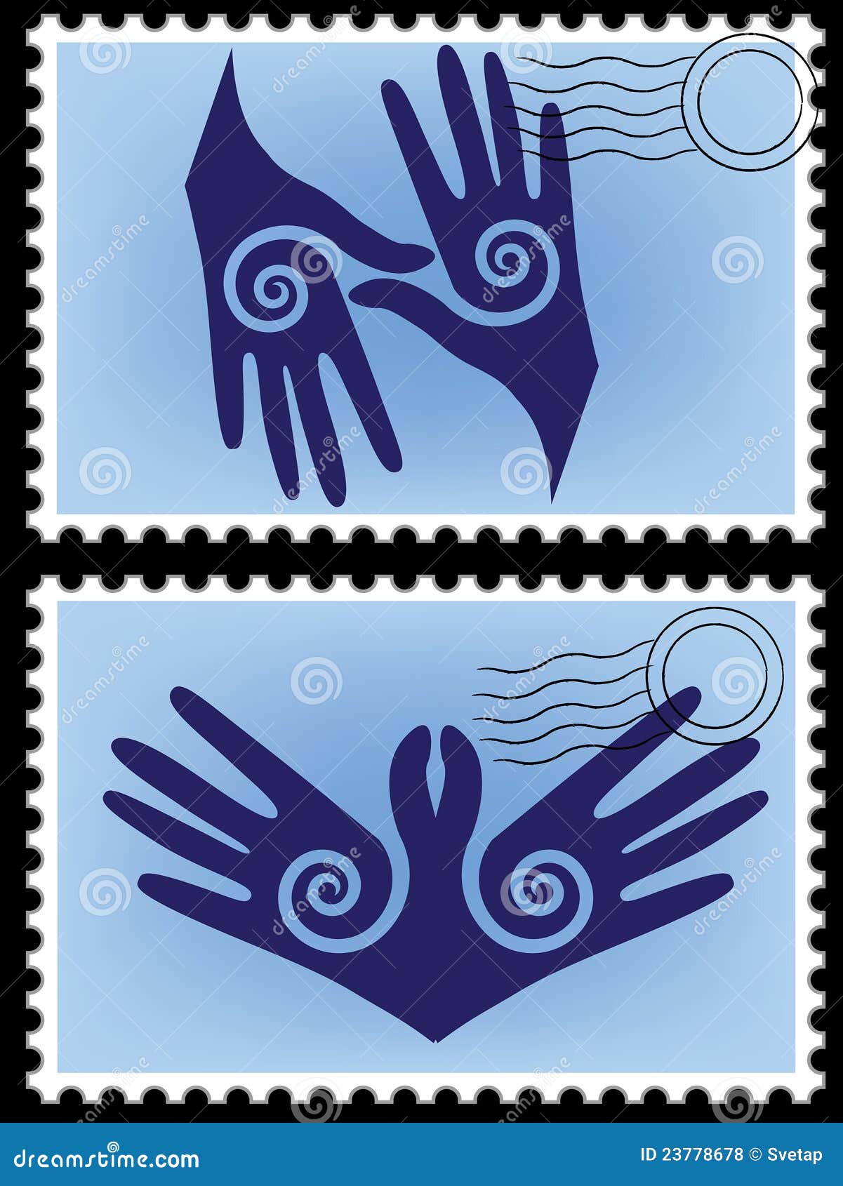 Postcard eternity. stock vector. Illustration of icon - 23778678