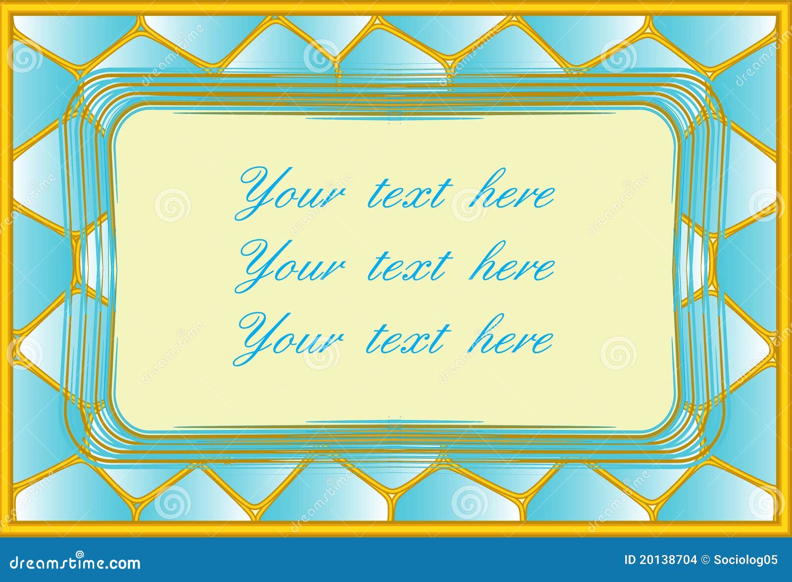 Postcard with frame stock vector. Illustration of ceremony - 20138704