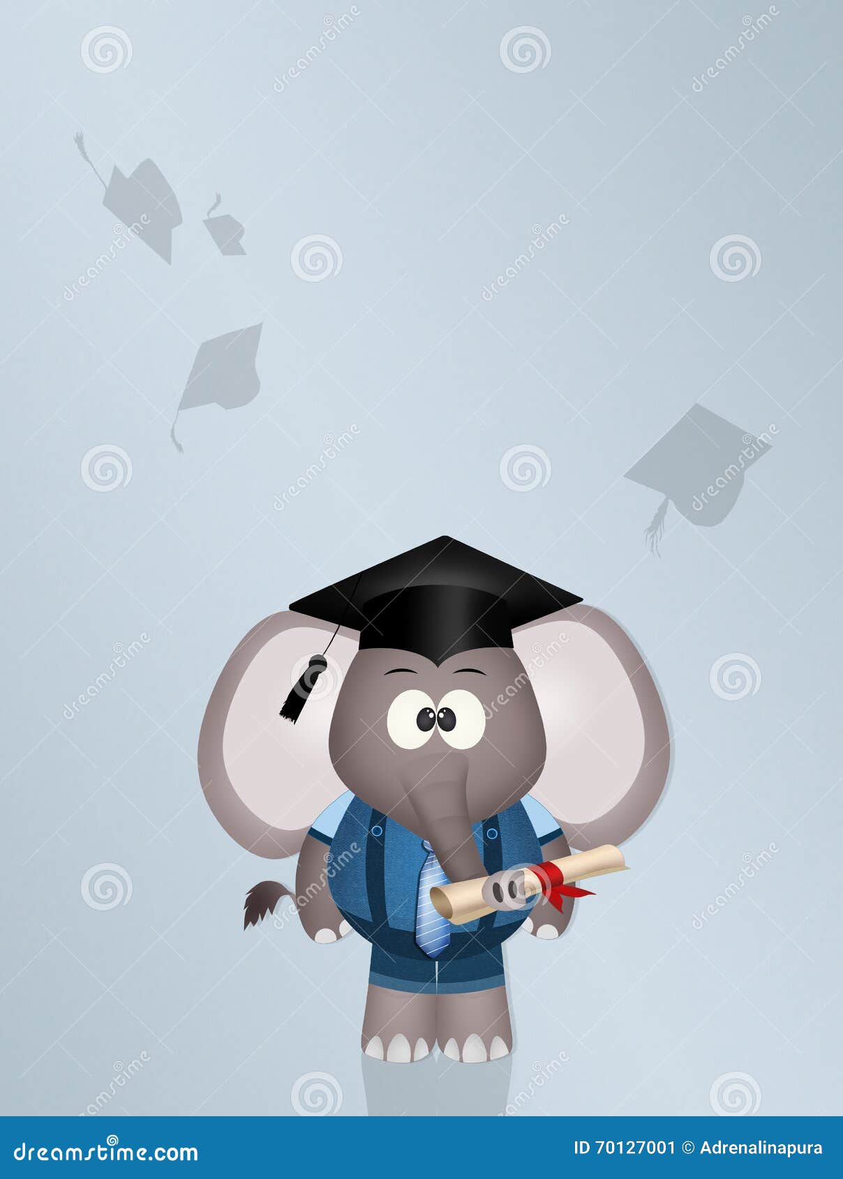 Postcard for graduation stock illustration. Illustration of postcard ...