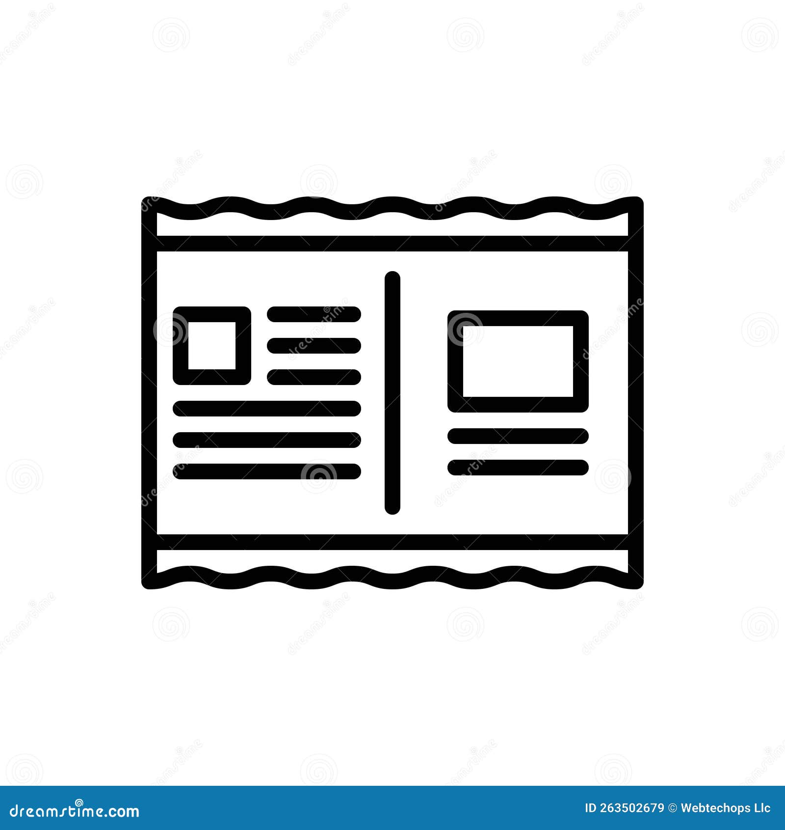 Missive Icon, Black Vector Sign With Editable Strokes, Concept ...