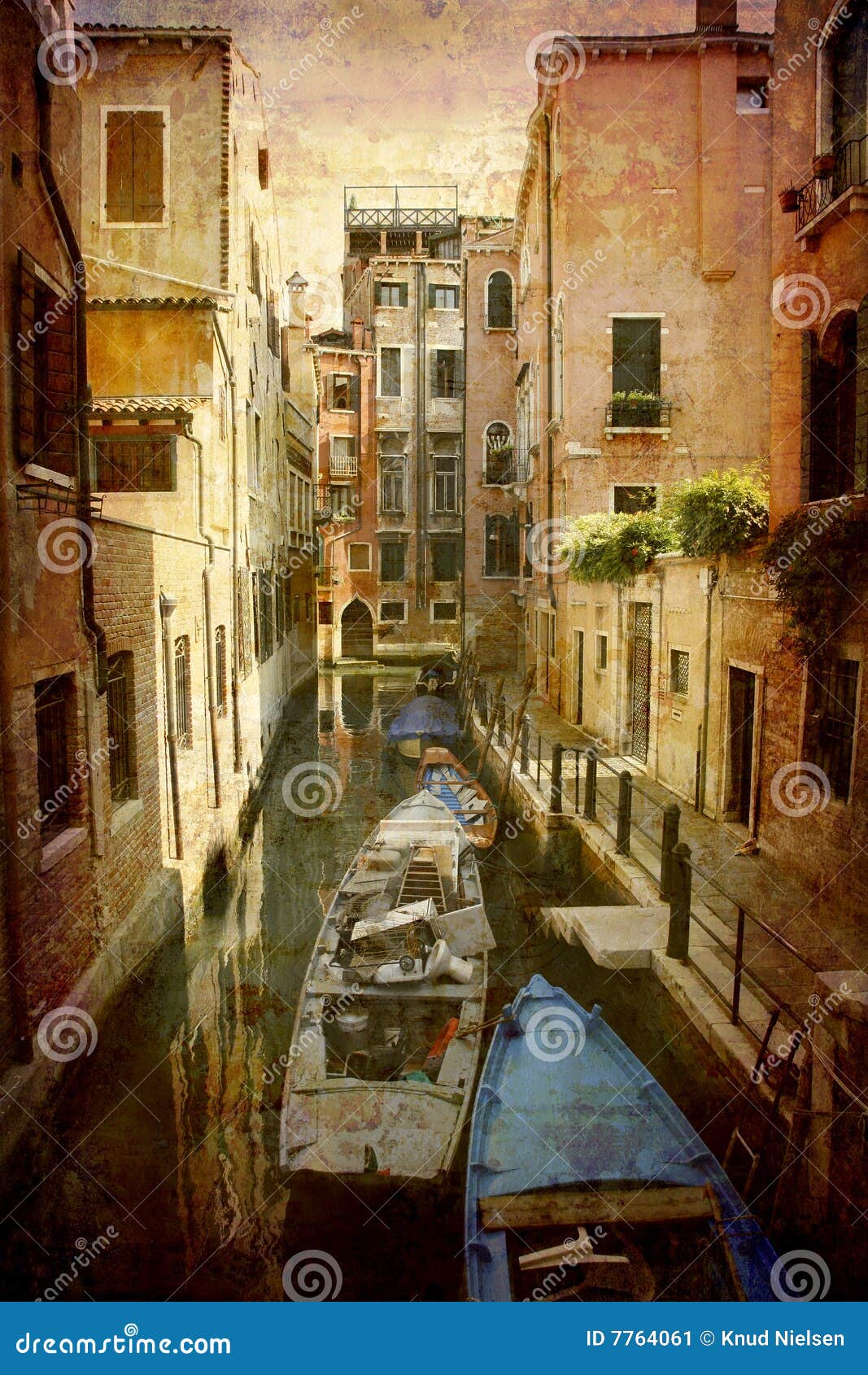 Postcard from Italy (series) Stock Image - Image of stained, venice ...