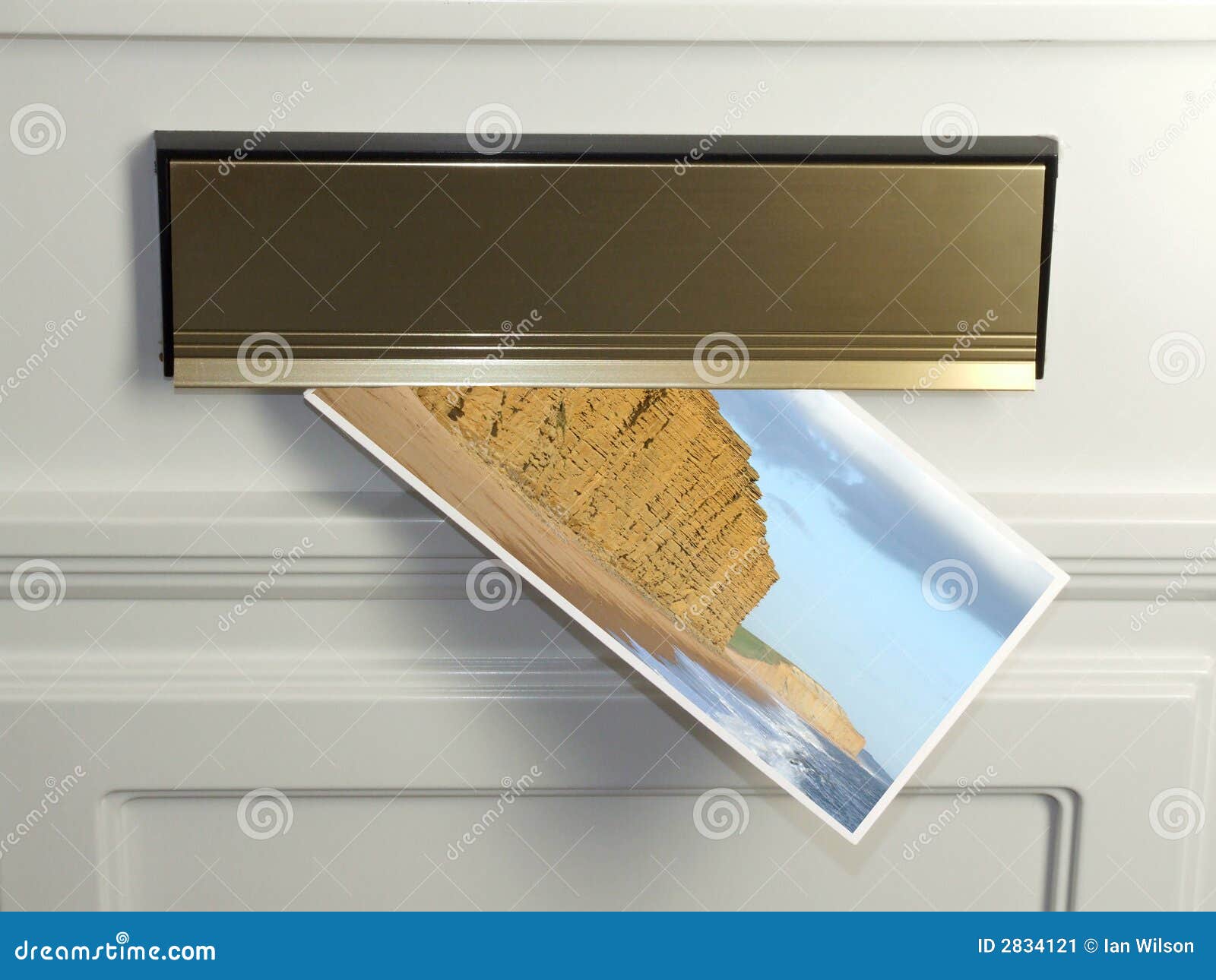 Postcard in the Mailbox stock image. Image of postcard - 2834121