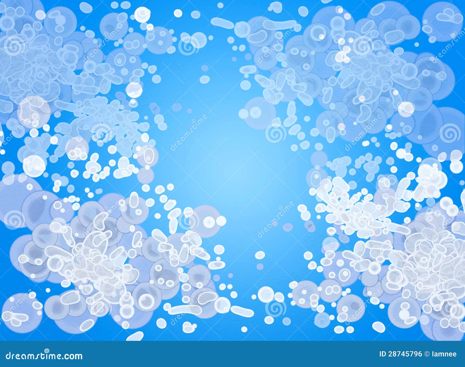 Postcard and Note Paper of Water Background Stock Illustration ...