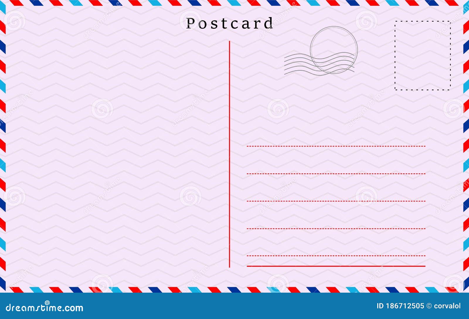 Postcard with Paper Texture Vector Illustration Stock Vector ...