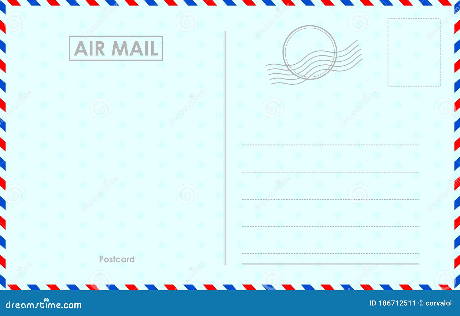 Postcard with Paper Texture Vector Illustration Stock Vector ...